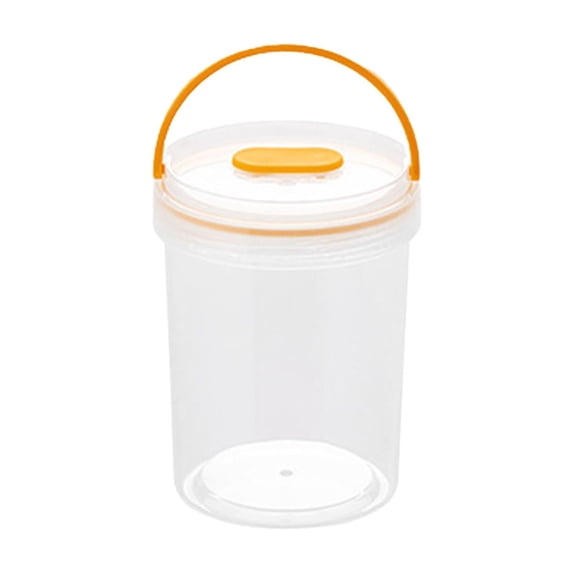 Bwiyojiz Round Clear Airtight Food Storage Container with Handle ...