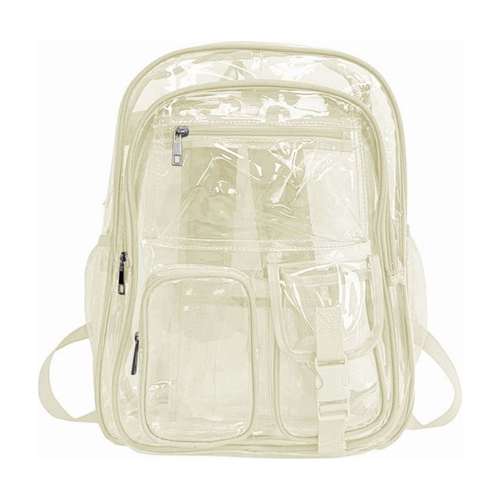 Bwiyojiz Transparent Backpack, Clear PVC Waterproof Backpack with Mesh ...