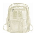 Bwiyojiz Transparent Backpack, Clear PVC Waterproof Backpack with Mesh ...