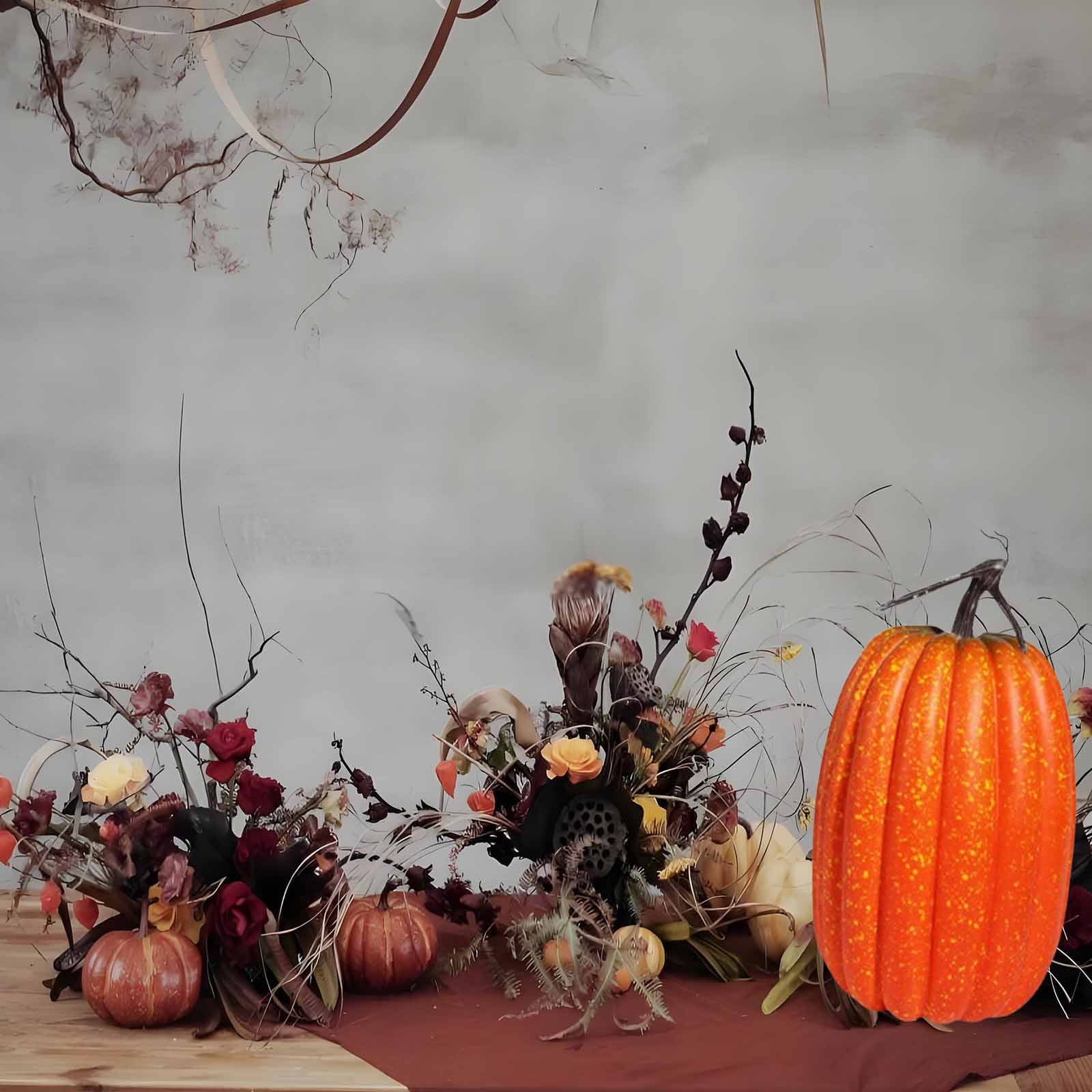 Bwomeauty Halloween Decor, Simulation Of Large Orange Fake Pumpkin ...