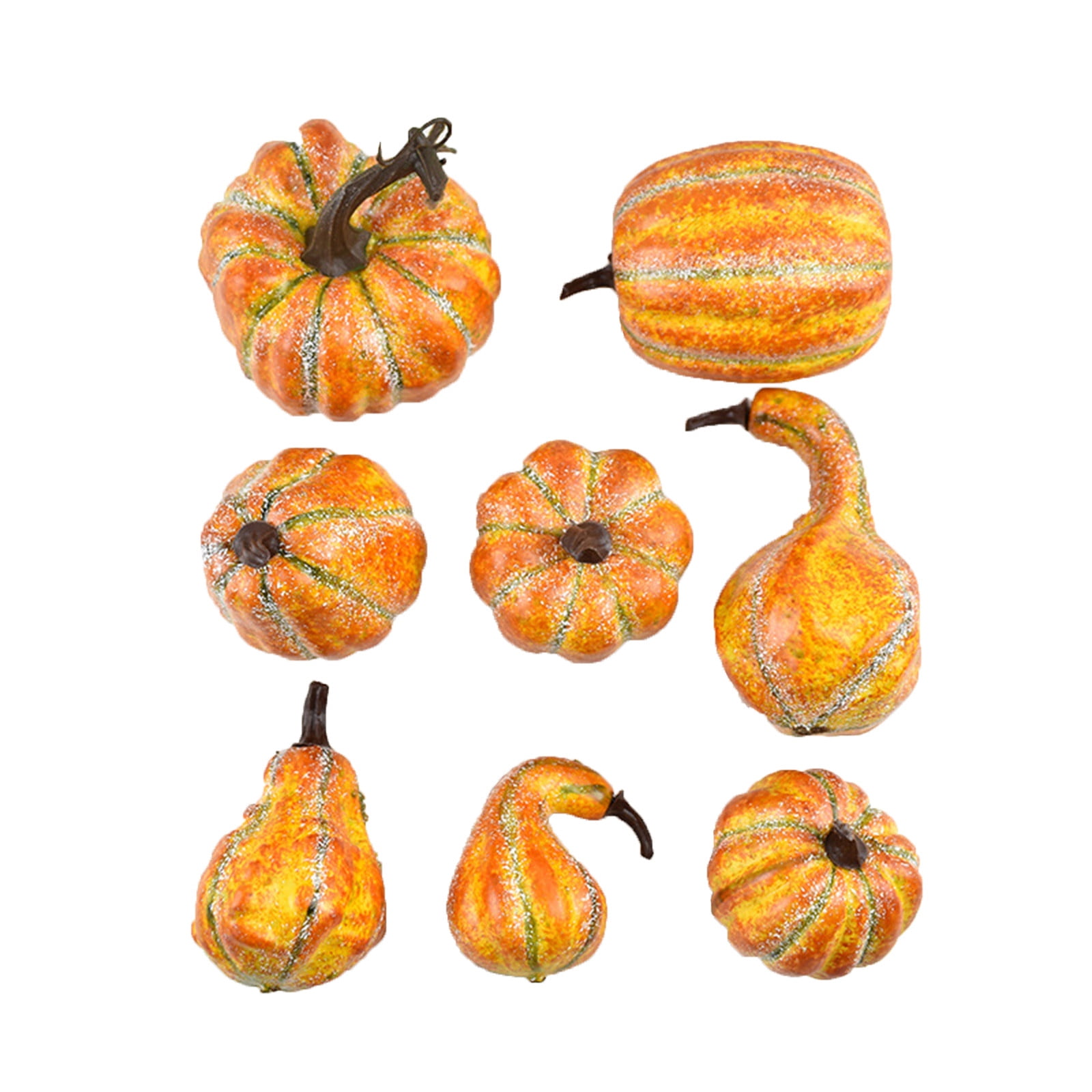 Bwomeauty Halloween Decorations, 8 Pack Small Artificial Lifelike ...