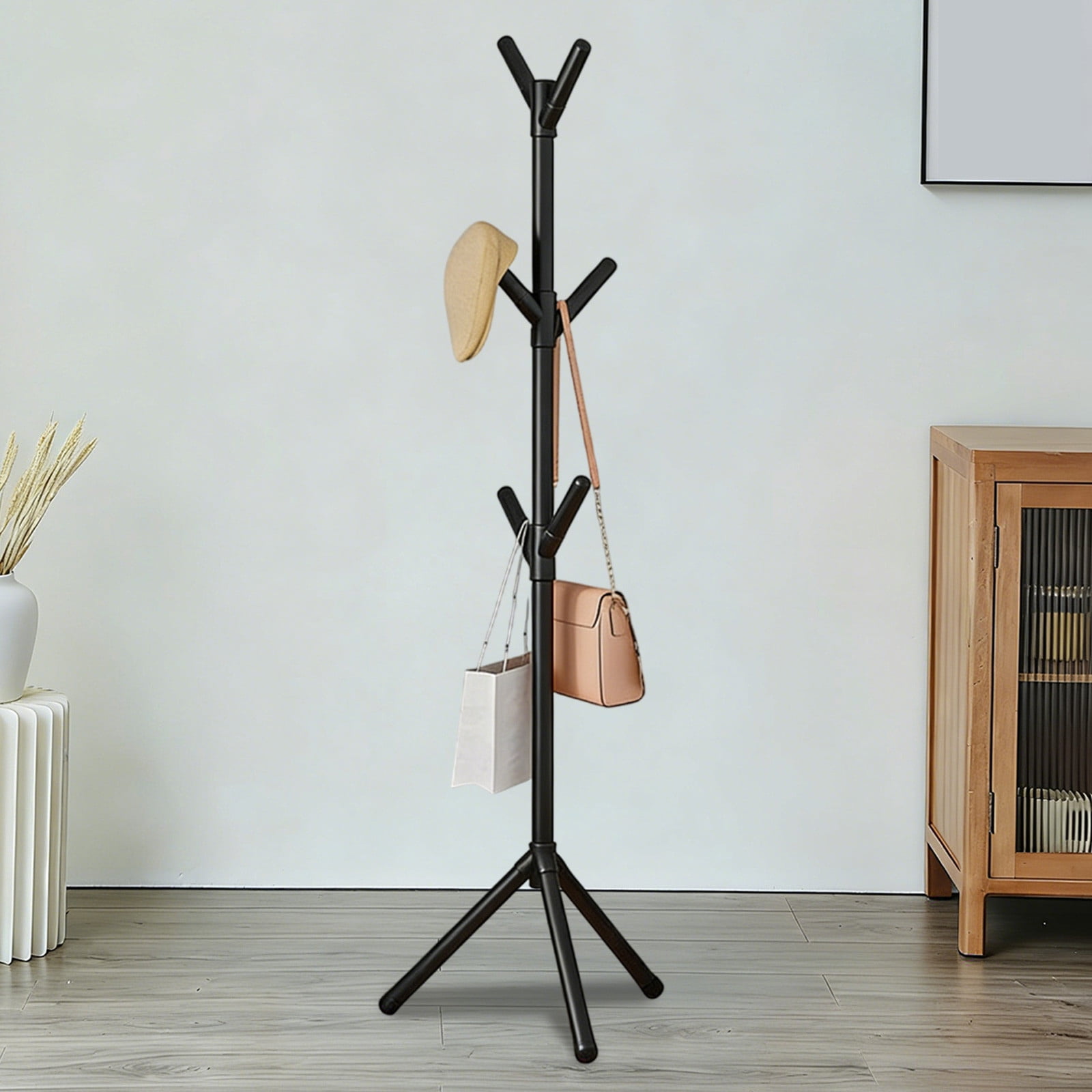 Bwomeauty Holiday Gifts, Floor Standing Iron Art Coat Rack Verticals ...
