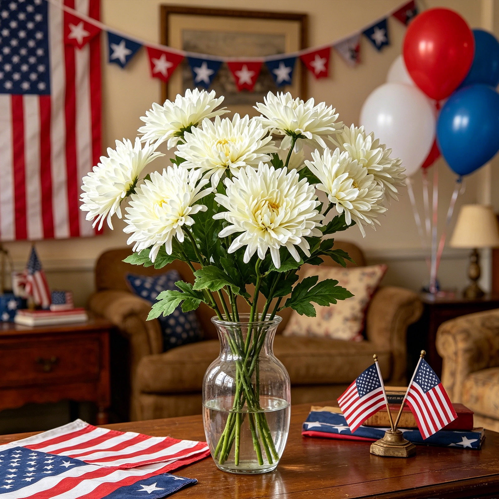 Bwomeauty Holiday Gifts, Independence Day Artificial Flower Themed ...