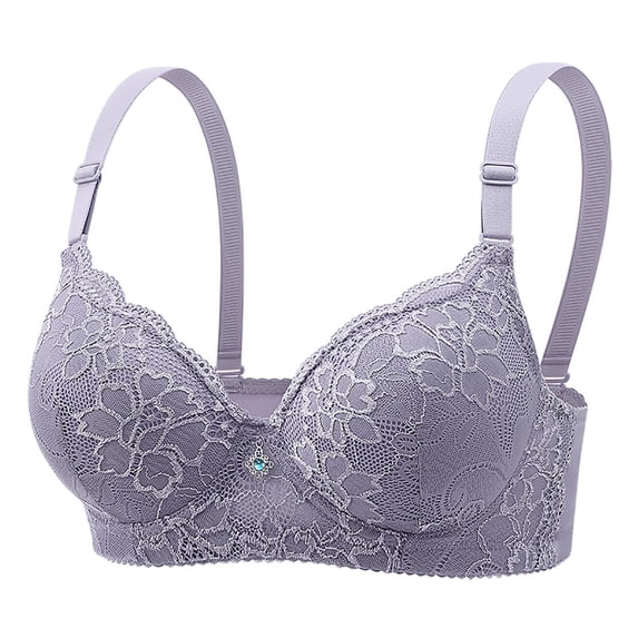 Bwomeauty Lace Floral Bralettes for Women V Neck Underwire Bras Basic ...