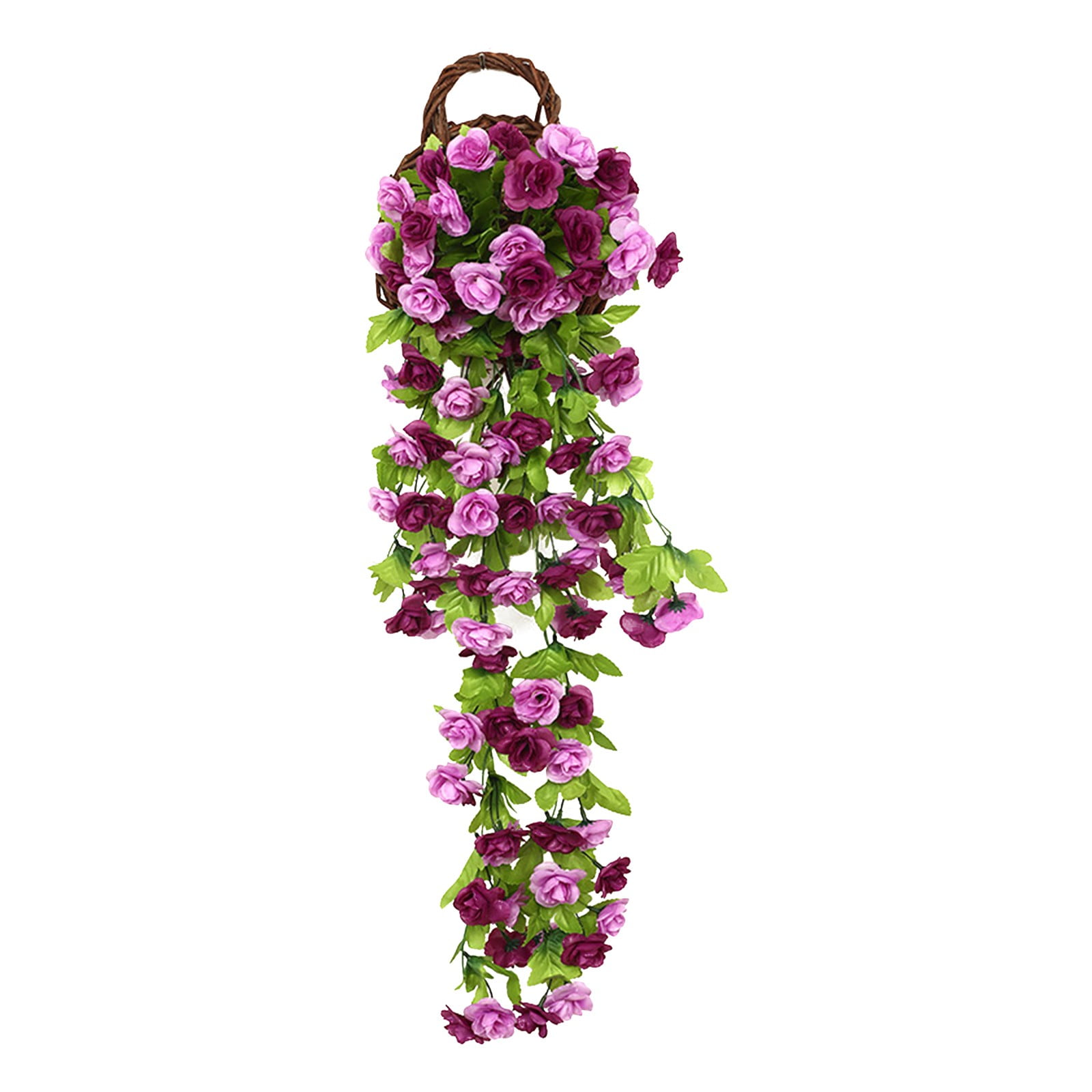 Bwomeauty Wall Decor, Roses Hanging Flowers Artificial Decorations Silk ...