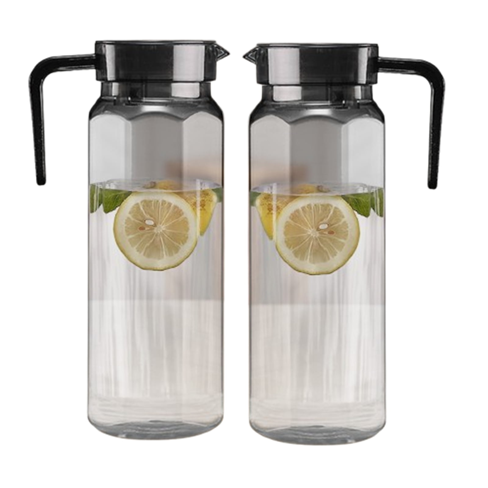 Bxaolu 1.1 Liters/37 oz Small Plastic Pitcher with Lid and Handle for ...