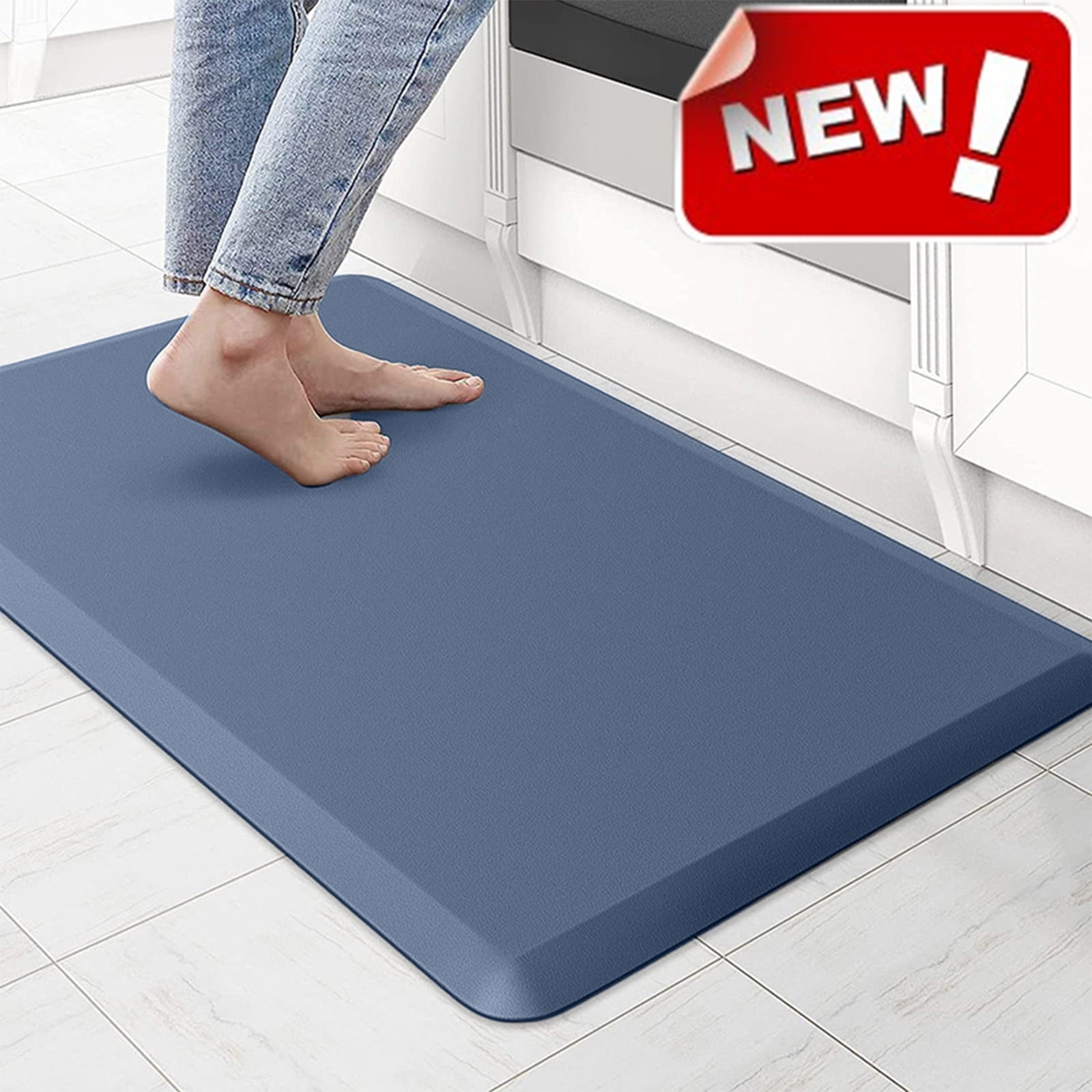 Bxaolu 1/2 Inch Thick Kitchen Mats for Floor, Kitchen Rug for Standing ...