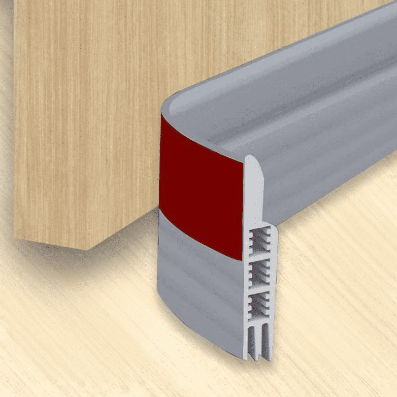 Bxaolu 1-Pack Door Draft Stopper, Under Door Sweep for Exterior ...