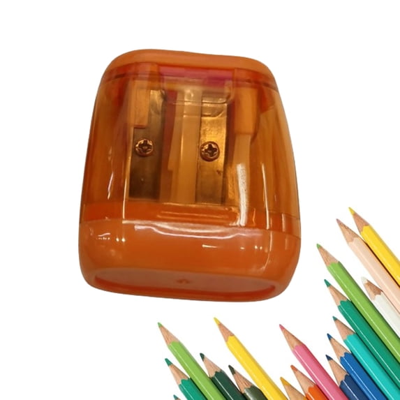 Bxaolu 1 Pack Double Holes Pencil Sharpener Manual Sharpeners with Lid ...