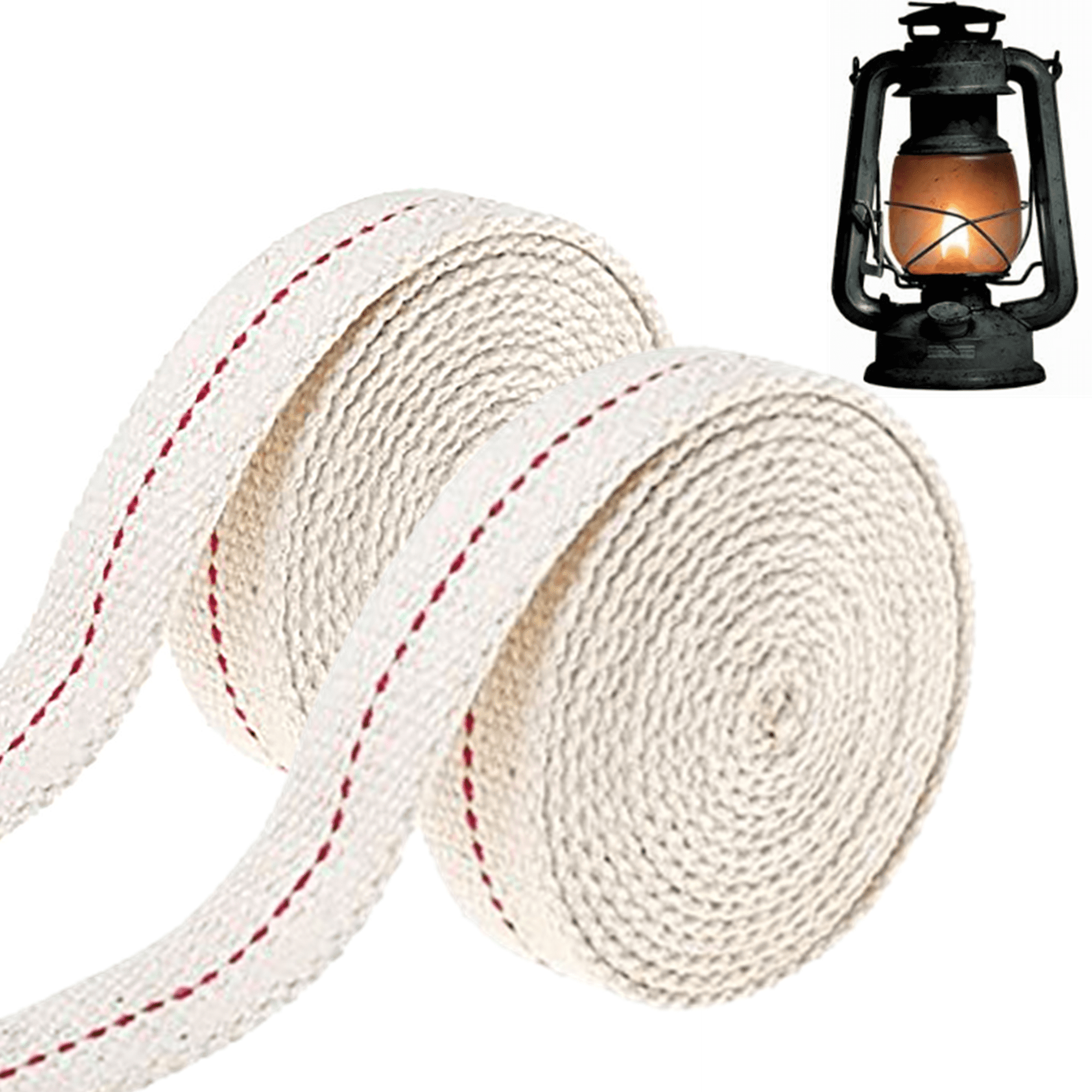 Bxaolu 2 Rolls Cotton Wick - Oil Lamp Wicks Burner Candle Wick ...