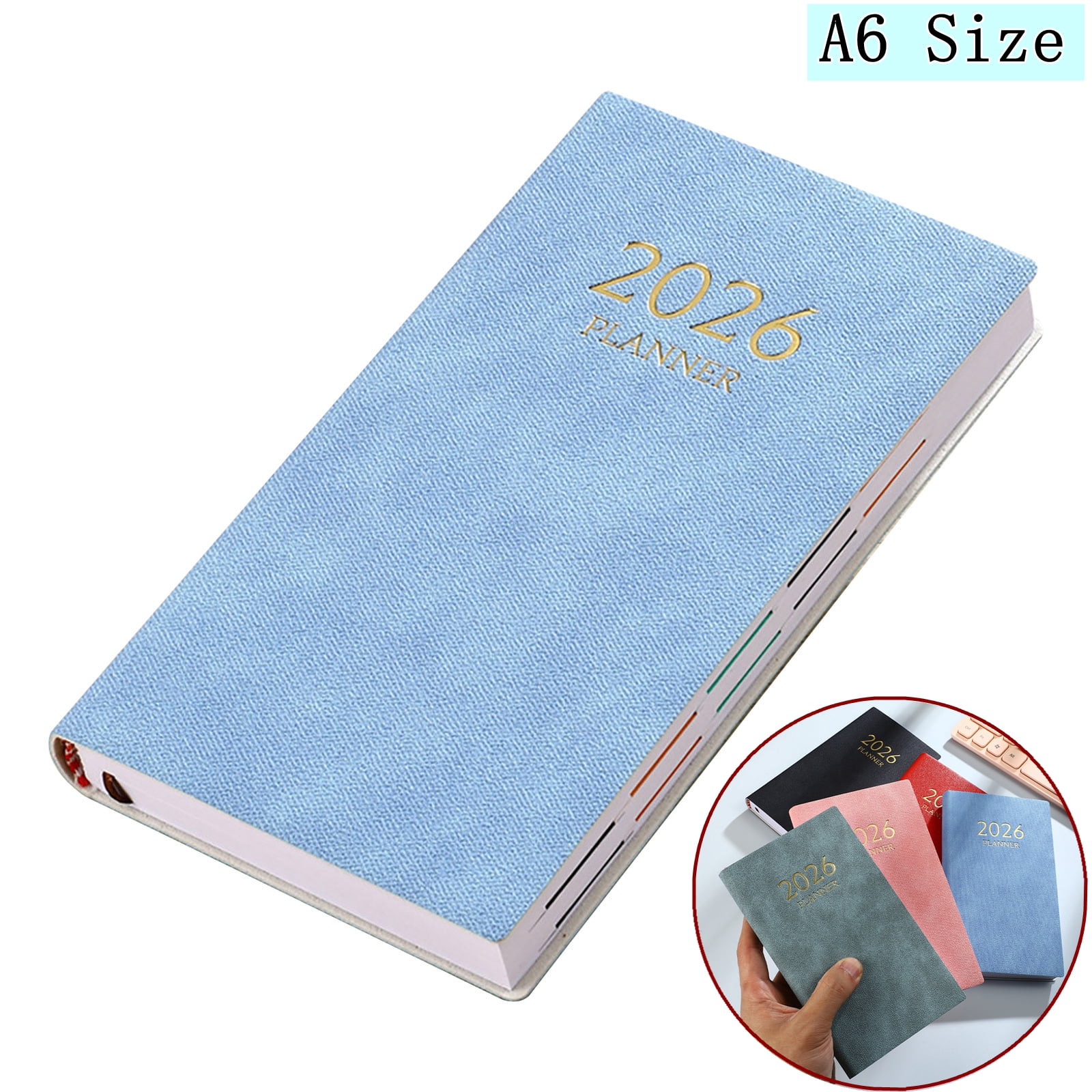 Bxaolu 2026 Pocket Daily Weekly Planner for Purse 3.85" x 7" - 12 Month ...