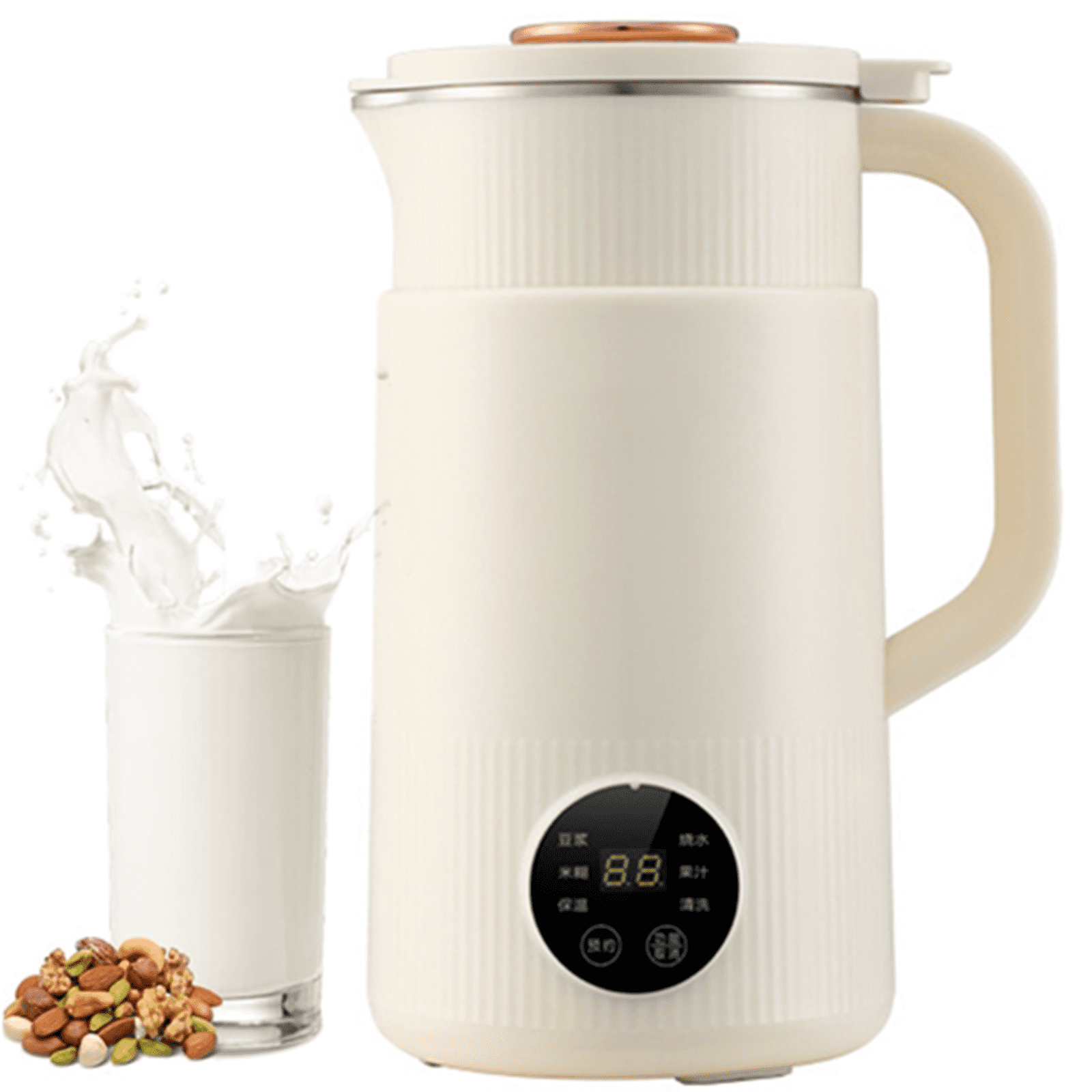 Bxaolu 30 oz Nut Milk Maker Machine, 8 in 1 Soy Milk Maker with ...