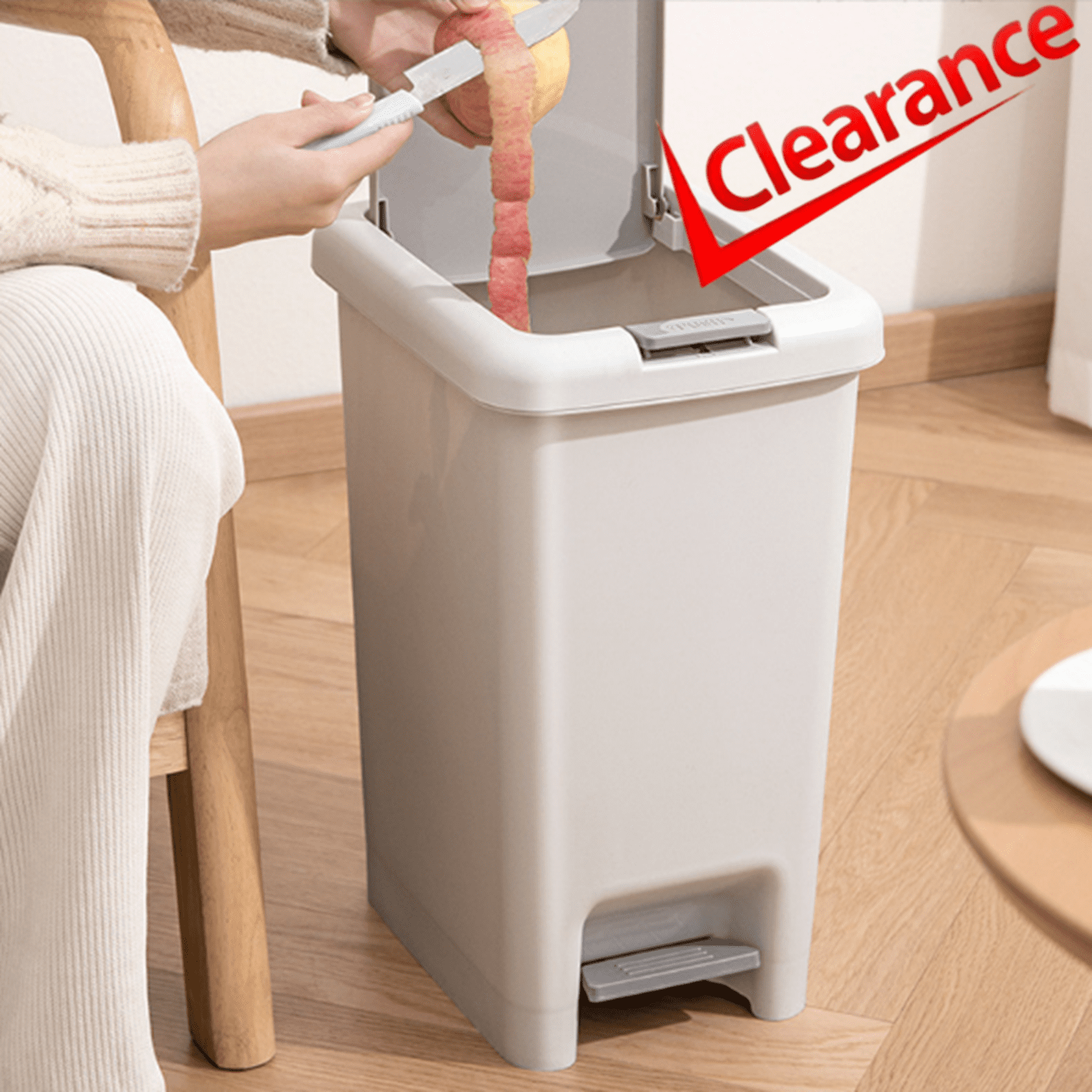 Bxaolu 4.25 Gallon Bathroom Trash Can, Small Trash Can, Vanity ...