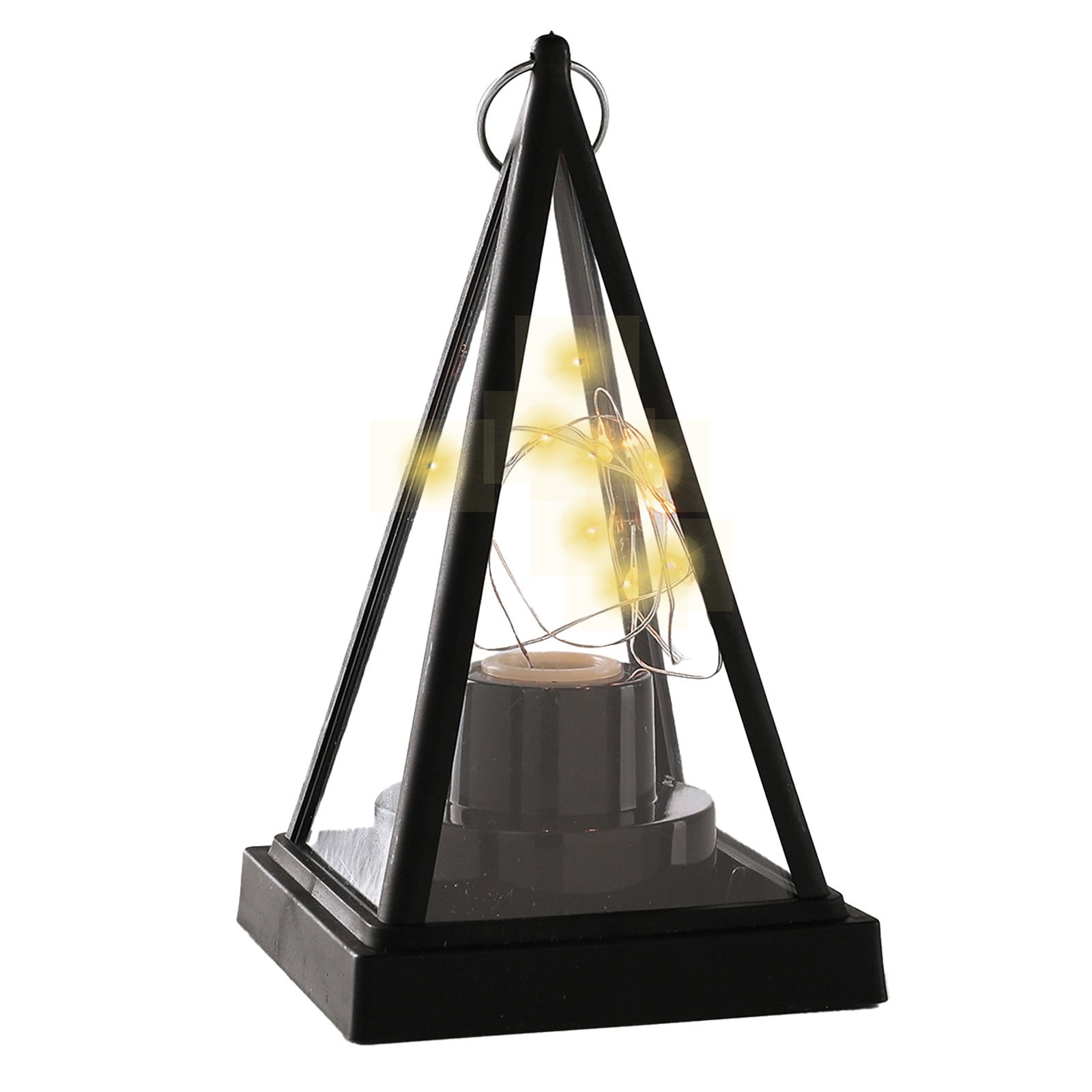 Bxaolu 5.5" Vintage Style Decorative Lantern - LED String Light, Indoor ...