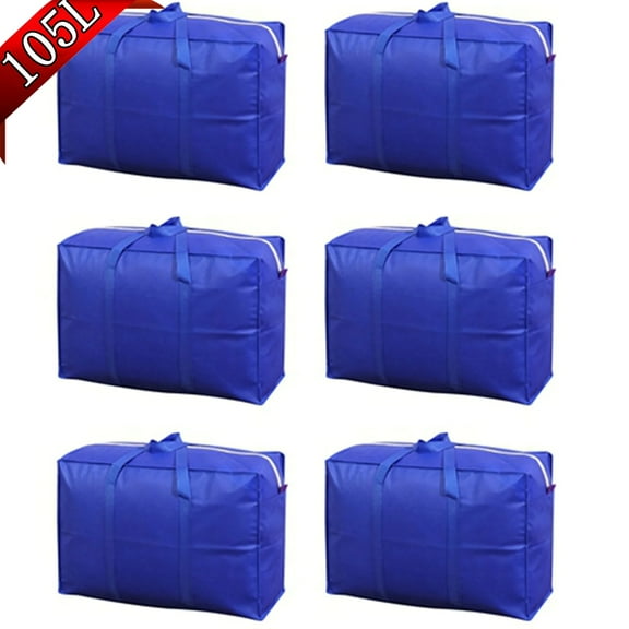 6 Pack Extra Heavy Duty Large Moving Bags with Strong Zipper ...