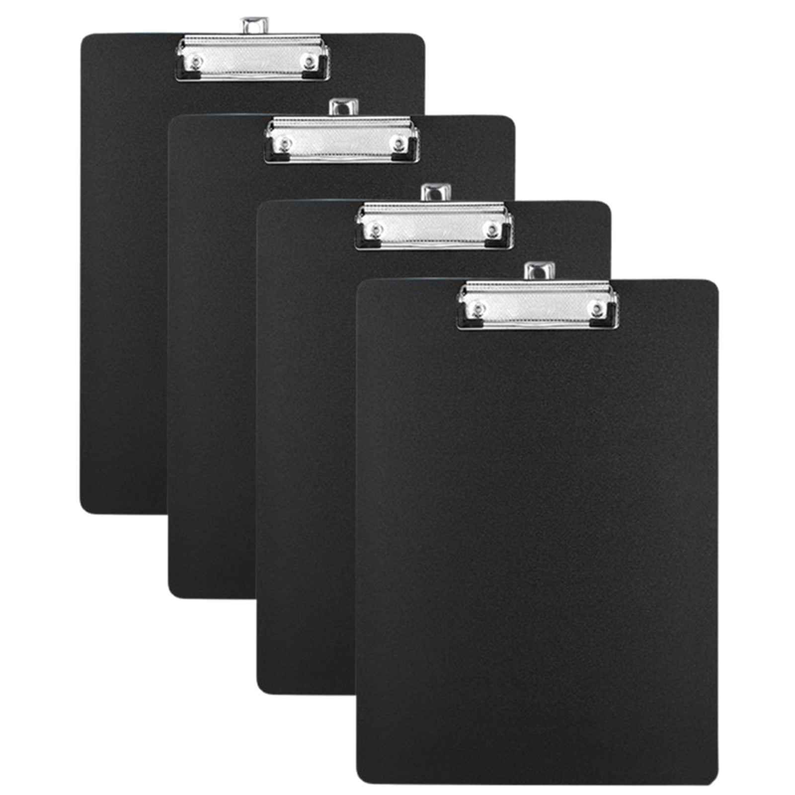 Bxaolu 8.5" x11" Plastic Clipboards 4-Pack with Hanging Hook – Slim ...