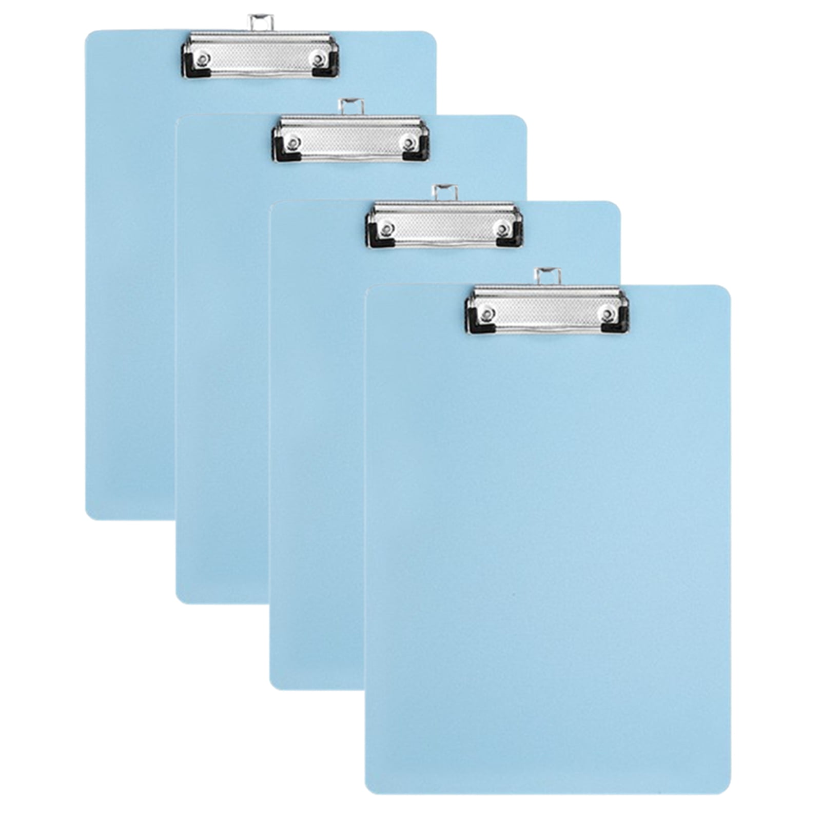 Bxaolu 8.5" x11" Plastic Clipboards 4-Pack with Hanging Hook – Slim ...