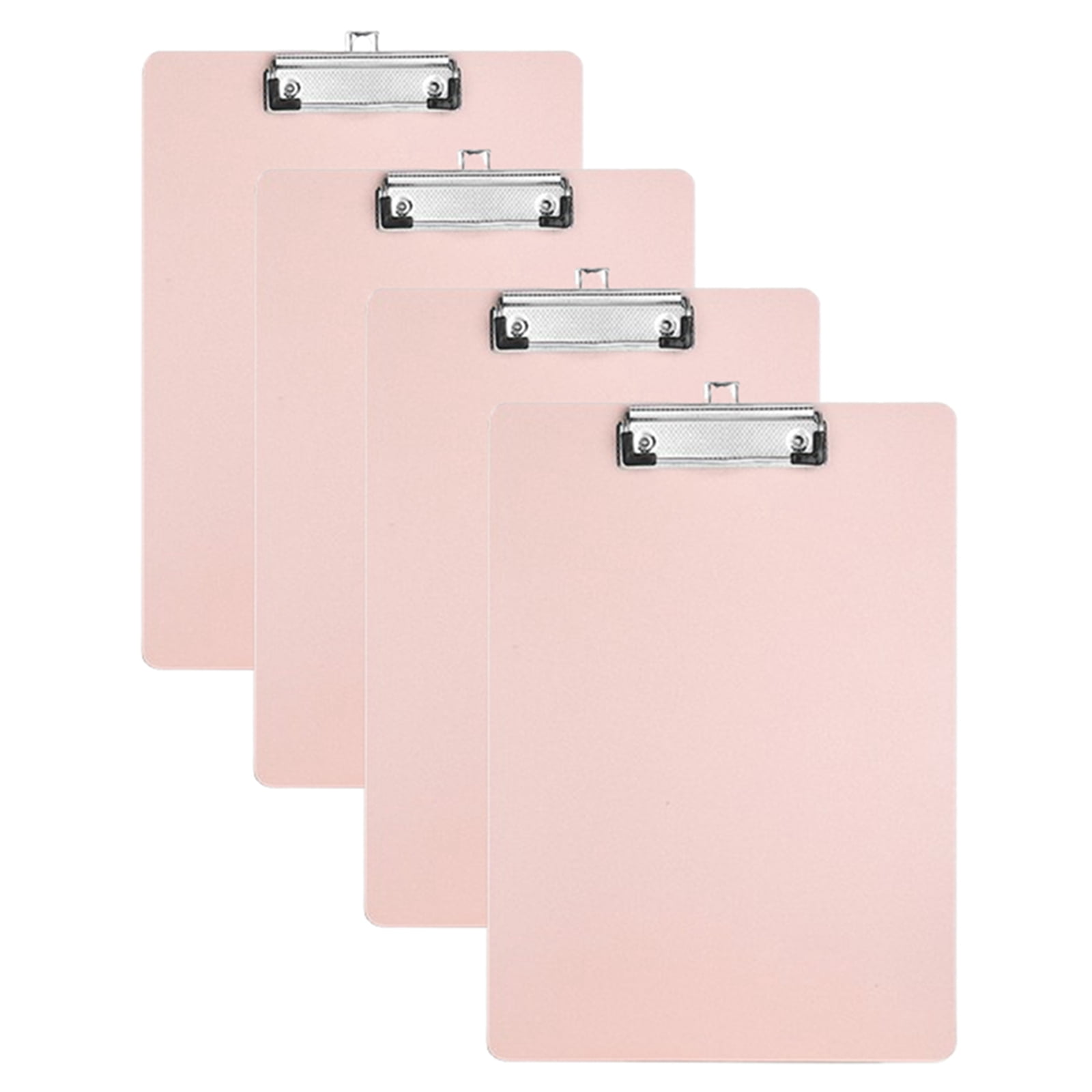 Bxaolu 8.5" x11" Plastic Clipboards 4-Pack with Hanging Hook – Slim ...