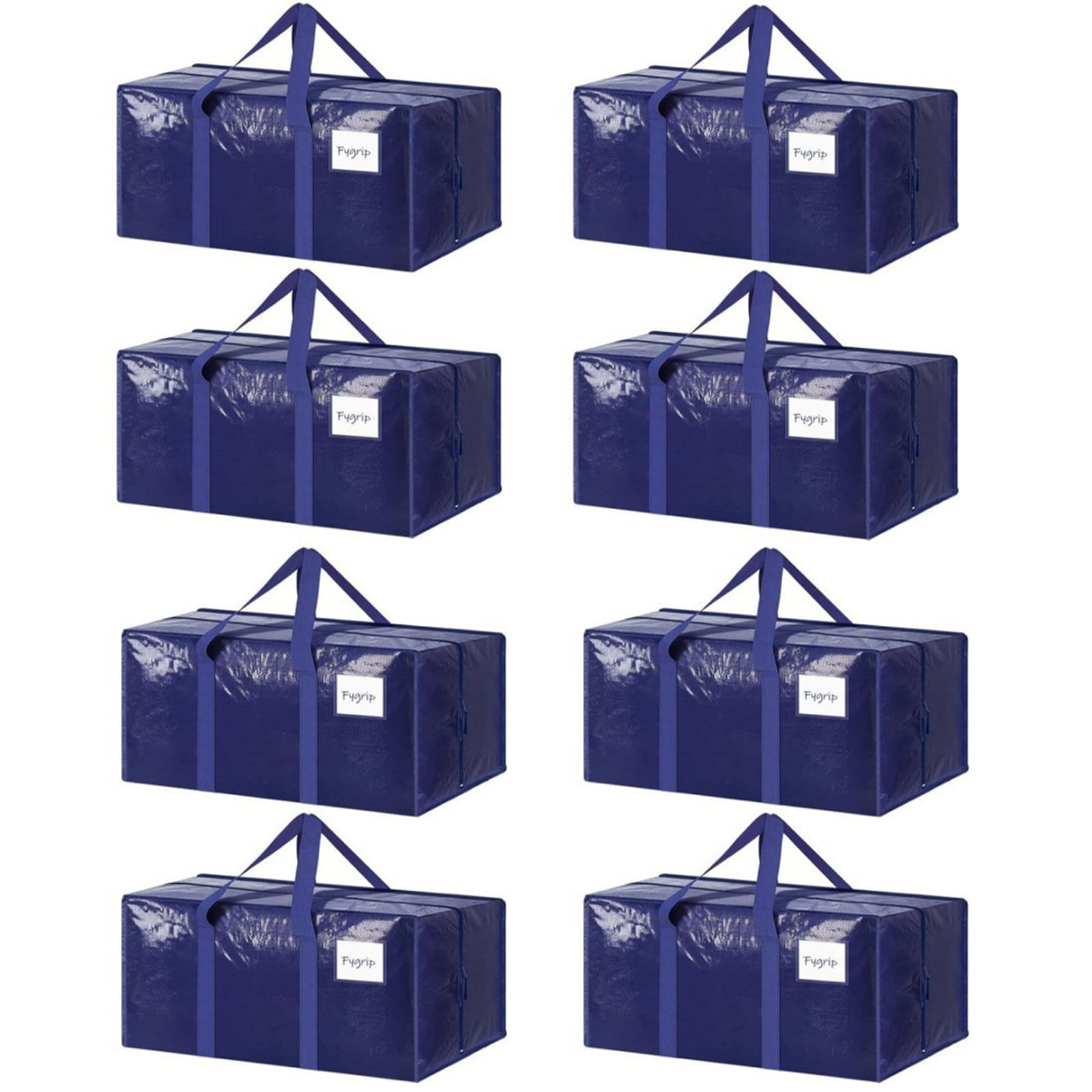 Bxaolu 8 Pack Extra Heavy Duty Large Moving Bags with Strong Zipper ...