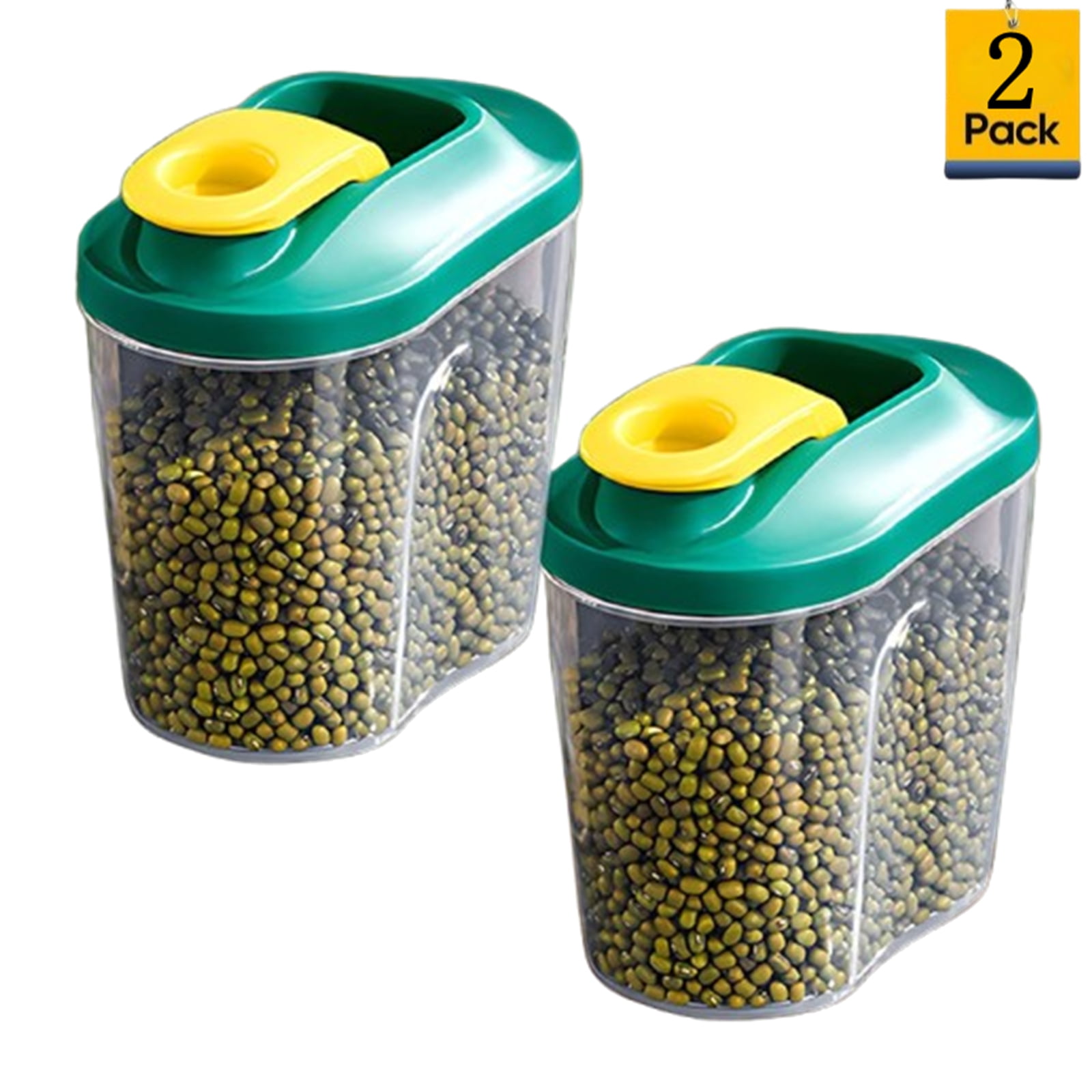 Bxaolu Airtight Food Storage Containers for Pantry With Lids – 2 Pack ...