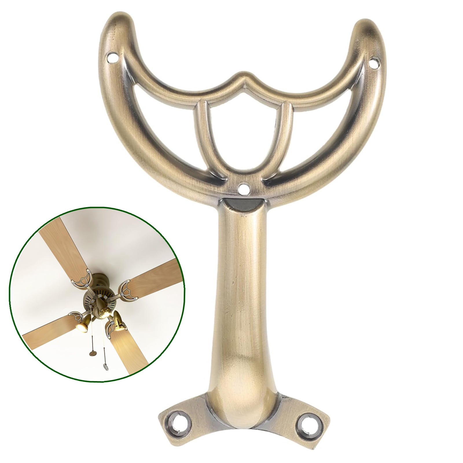 Bxaolu Antique Brass Gold Ceiling Fan Blade Arms for 42/52 Inch Fan ...