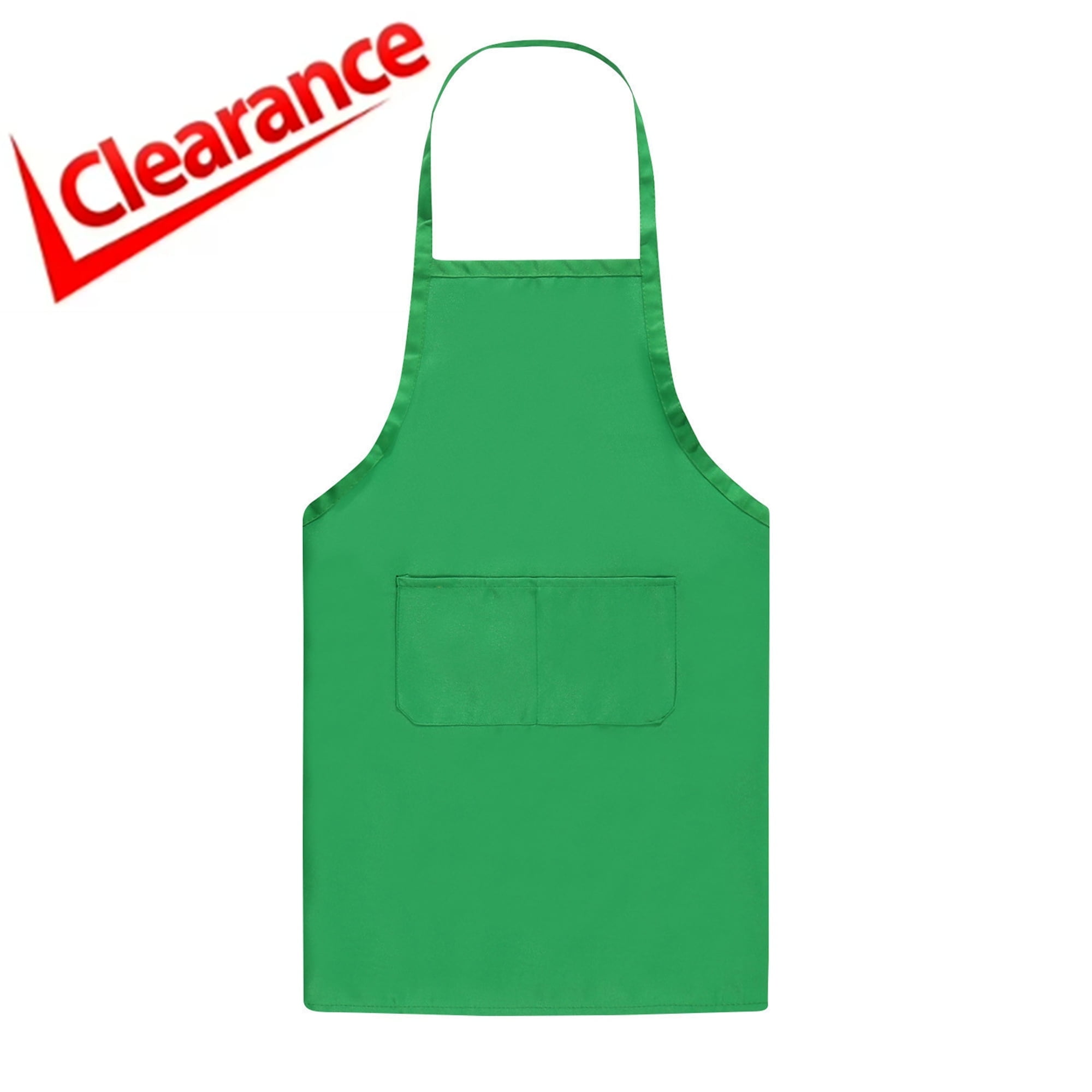 Bxaolu Apron Work Apron Kitchen Food Waist Hanging Neck - Walmart.com