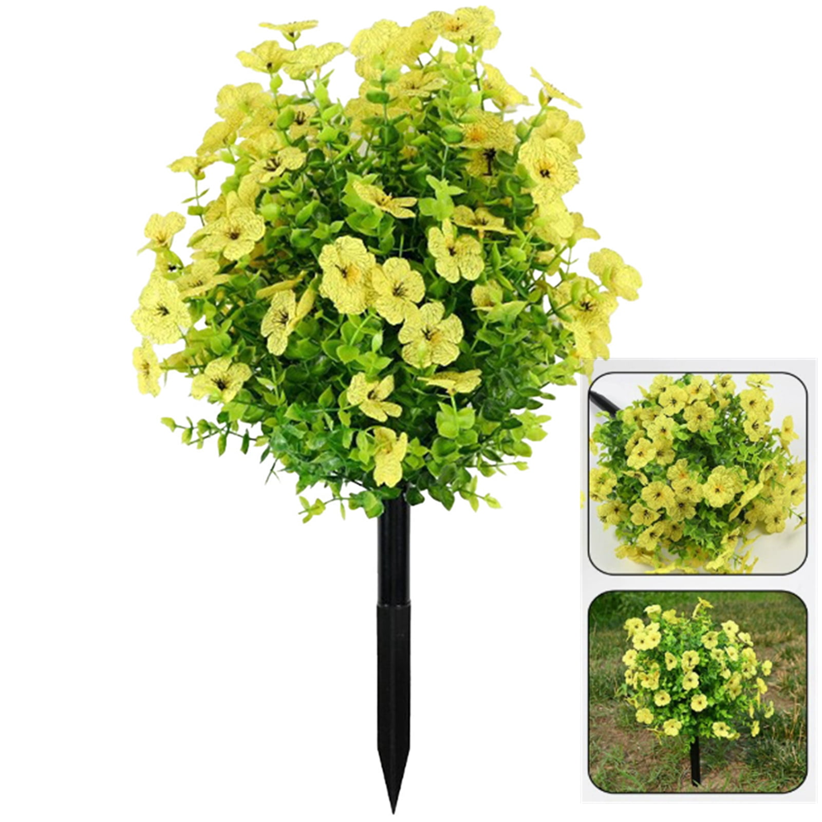 Bxaolu Artificial Boxwood Topiary Ball Tree Outdoor,UV Resistant Fake ...