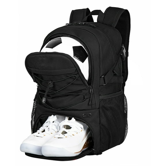 Fmxomd Basketball Backpack Basketball Equipment Bag with Ball and Shoe ...