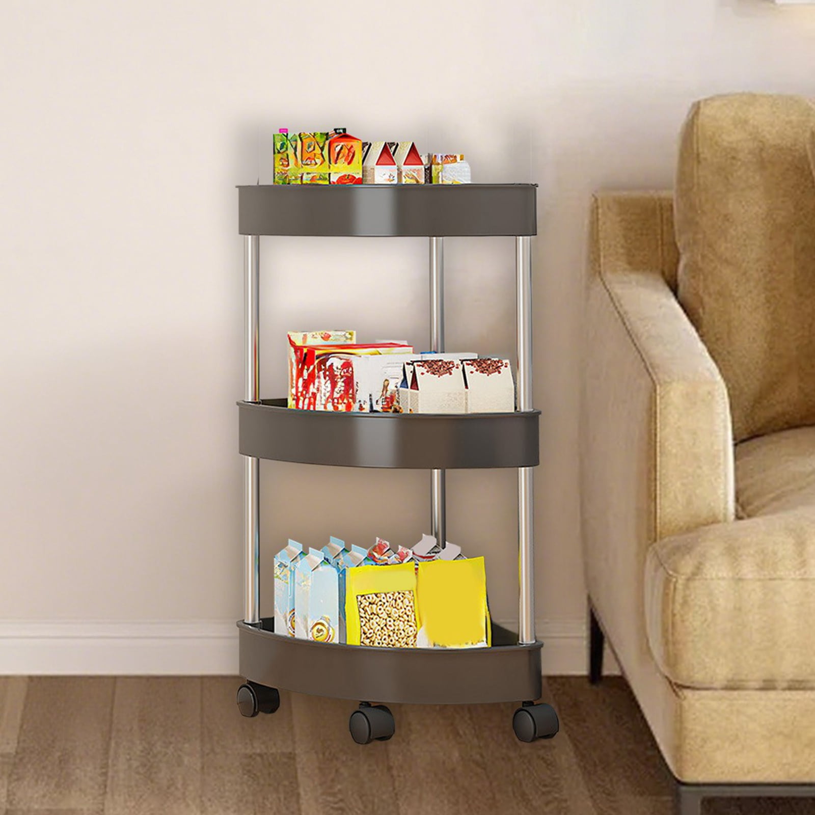 Bxaolu Bathroom Countertop Organizer, 3-Tier Corner Vanity Organizer ...