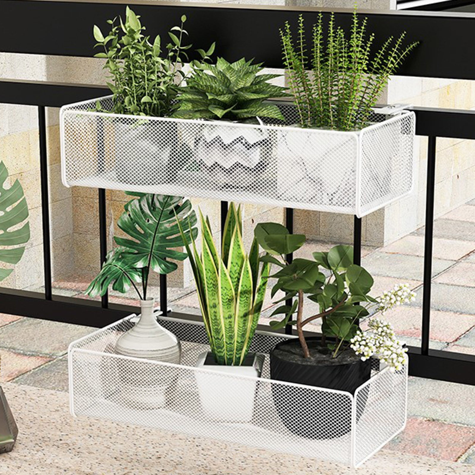 Bxaolu Bedside Caddy Hanging Storage Basket Beside Shelf Metal ...