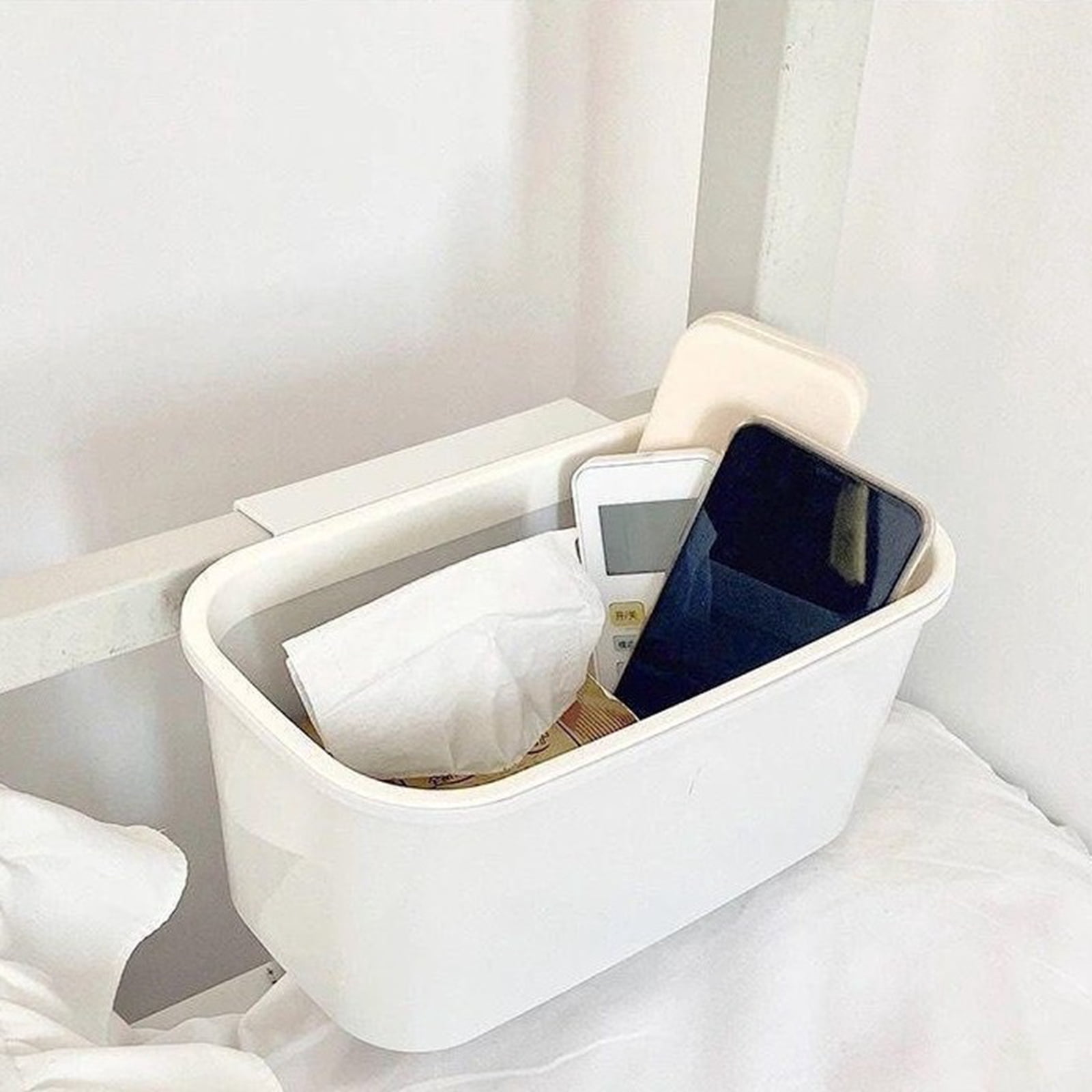 Bxaolu Bedside Organzier Caddy Hanging, Plastic Bunk Bed Shelf, Large ...