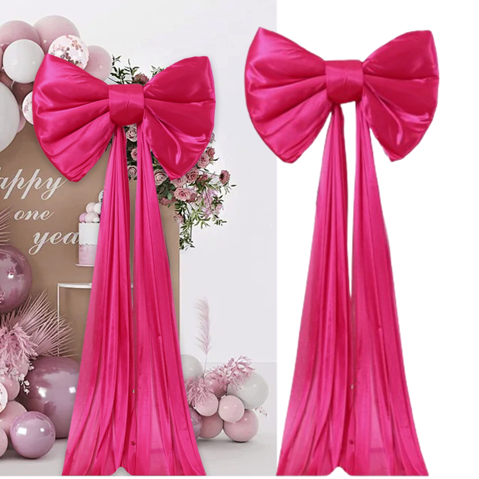 Bxaolu Big Bow Christmas Decorations 20 x 65 Inch Large Christmas Tree ...