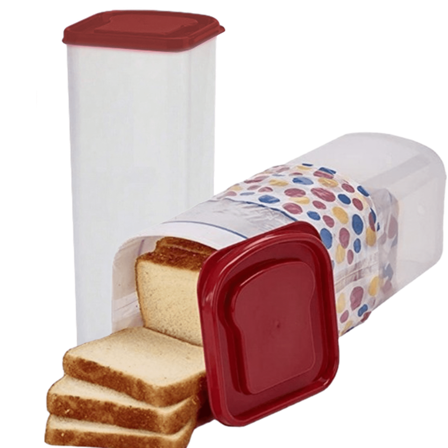 Bxaolu Bread Box – Fresh Bread Storage Container, Reusable Plastic ...