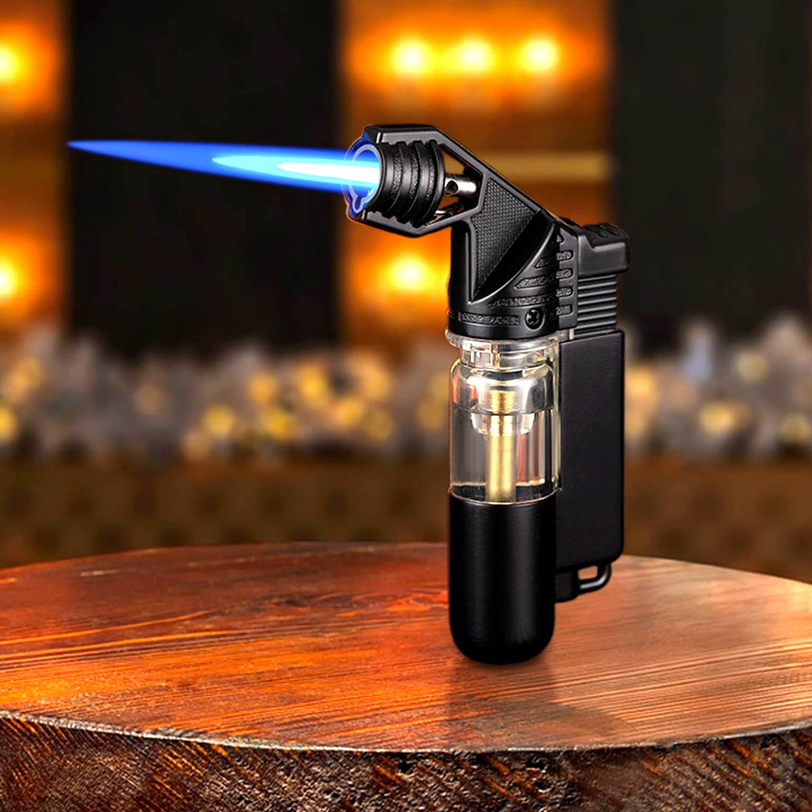 Bxaolu Butane Torch Lighter Blue Flame Refillable Portable Butane Torch ...