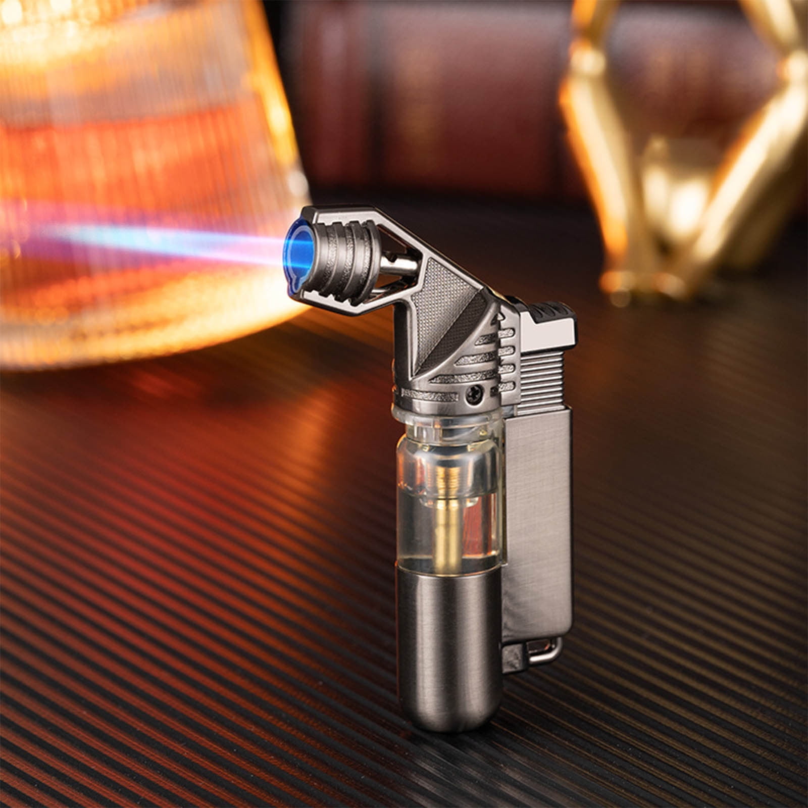Bxaolu Butane Torch Lighter Blue Flame Refillable Portable Butane Torch ...