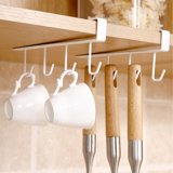 Bxaolu Under Cabinet Mug Hanger, Metal Mug Hooks Coffee Cup Holder with ...