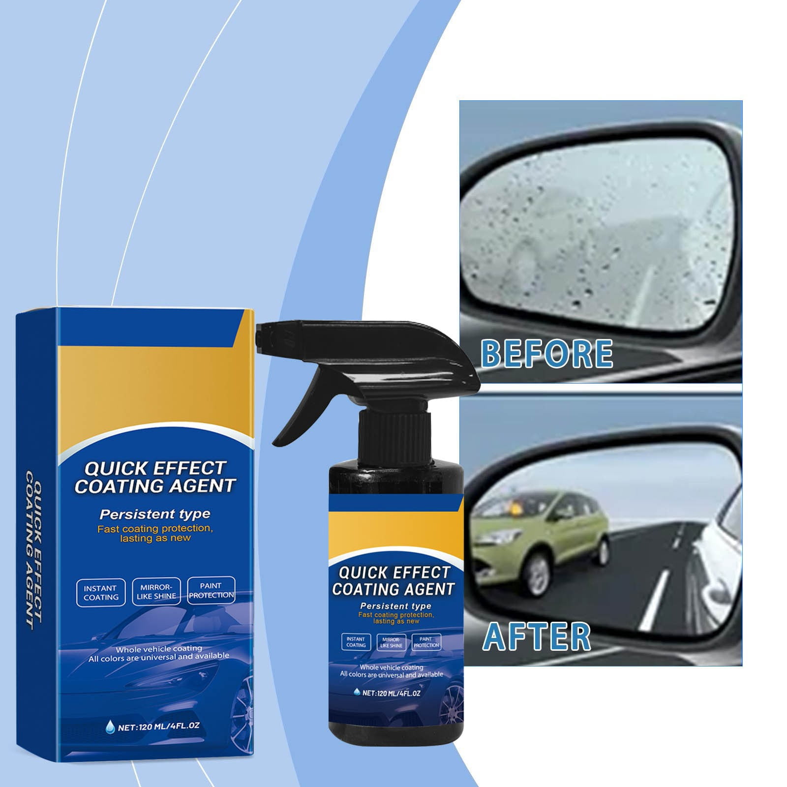 Bxaolu Car Coating Spray, Quick Effect Coating Agent, Quickly Coat Car ...