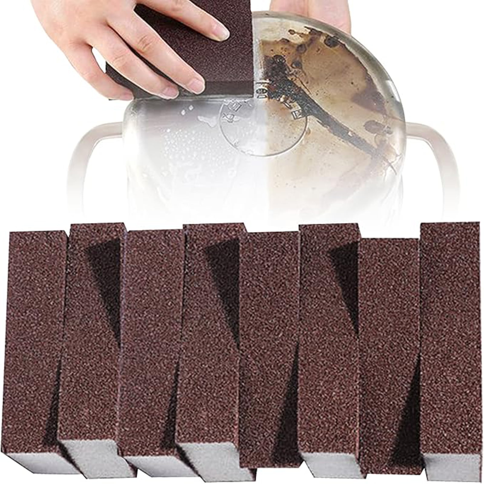 Bxaolu Carborundum Sponge Nano Emery Sponges Caspian Stone Pot Clean ...
