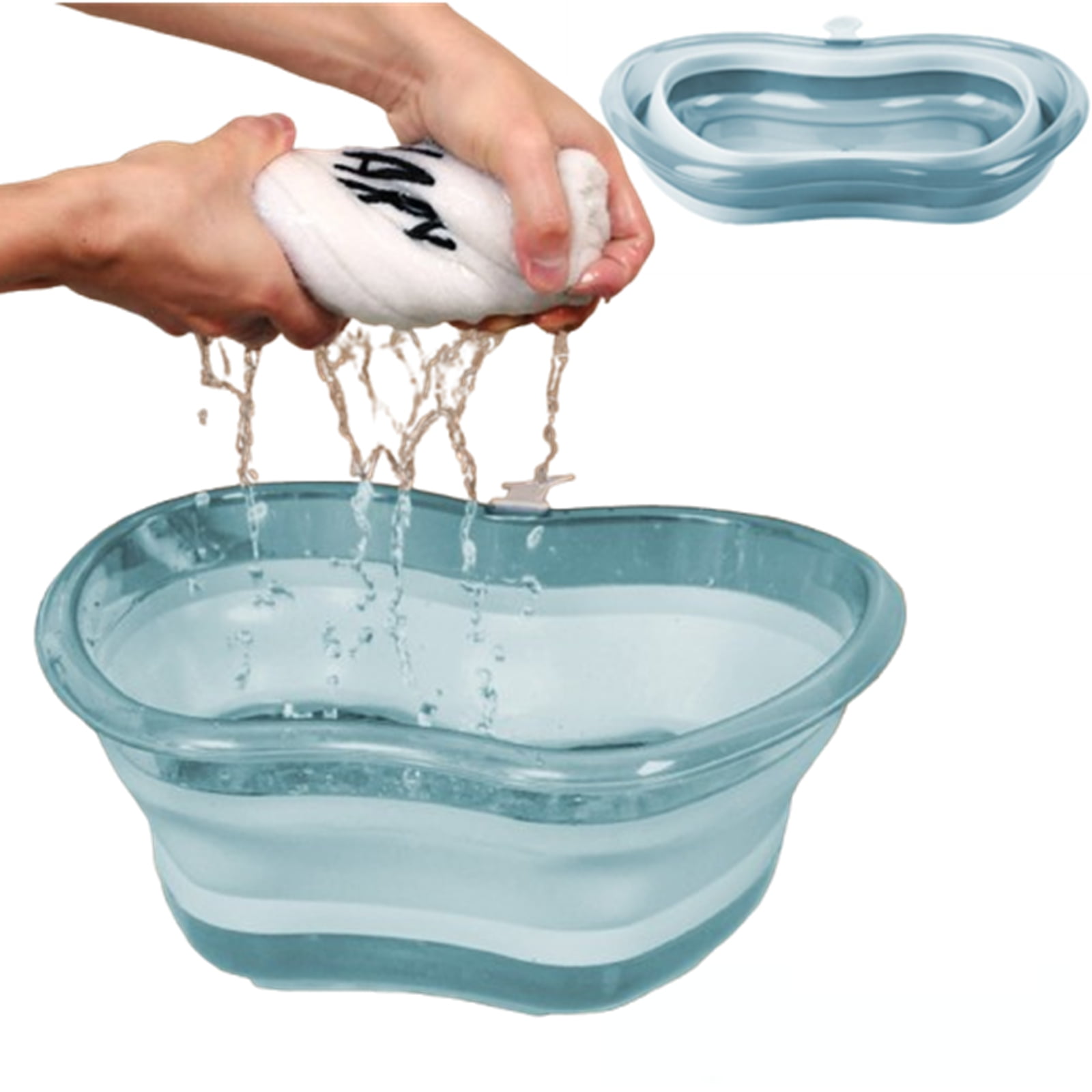 Bxaolu Collapsible Storage Bin, Wash Basin Folding Dish Tub Sink ...