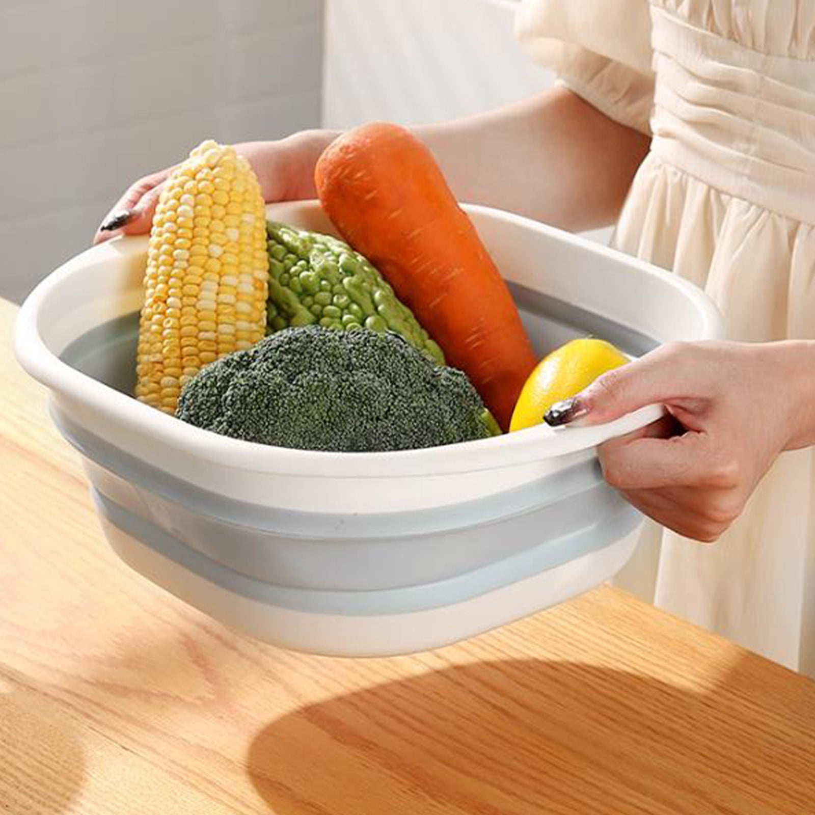 Bxaolu Collapsible Wash Basin, Dish Tub Sink Basin Folding Dish Pans ...