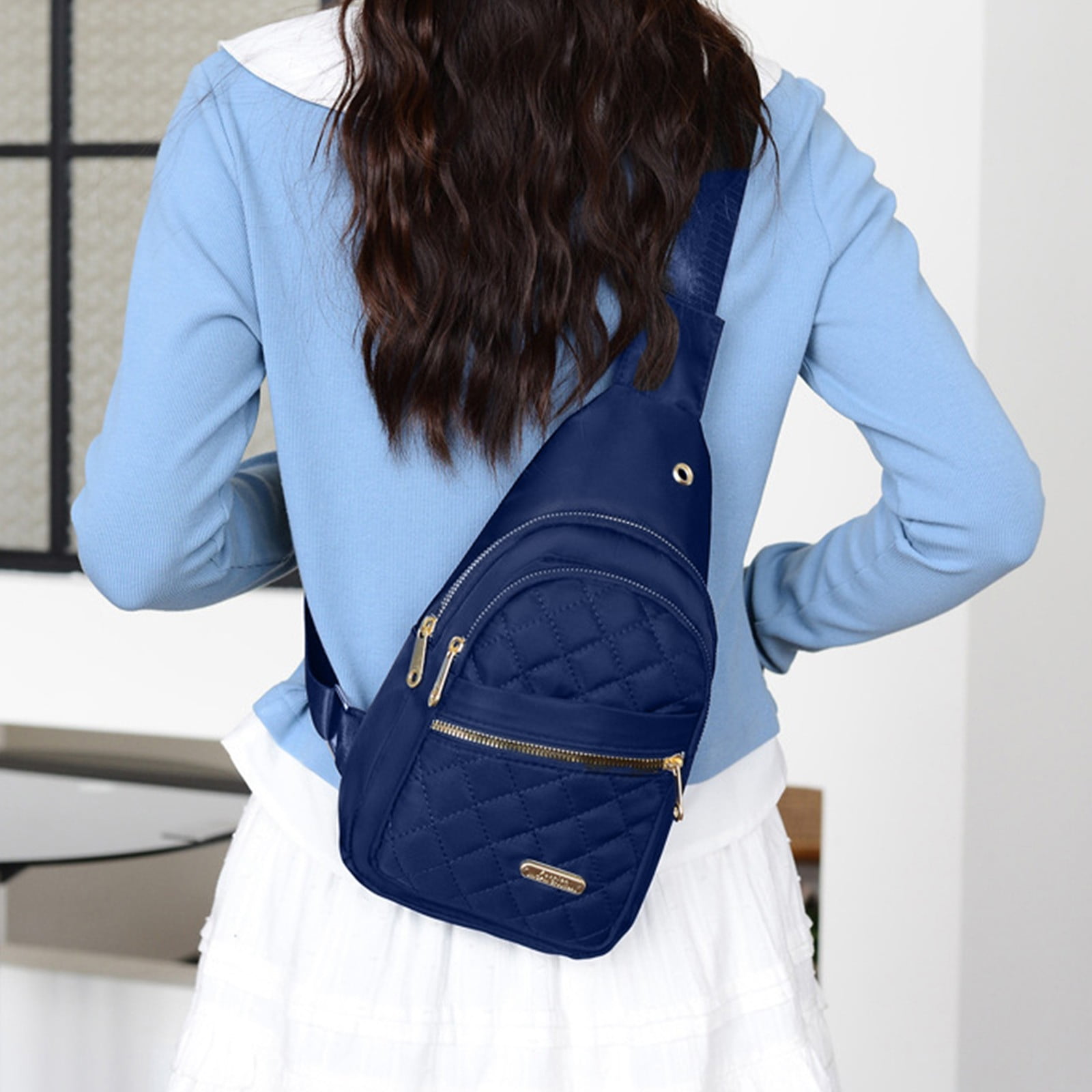 Bxaolu Crossbody Small Sling Backpack Sling Bag for Women Men, Chest ...
