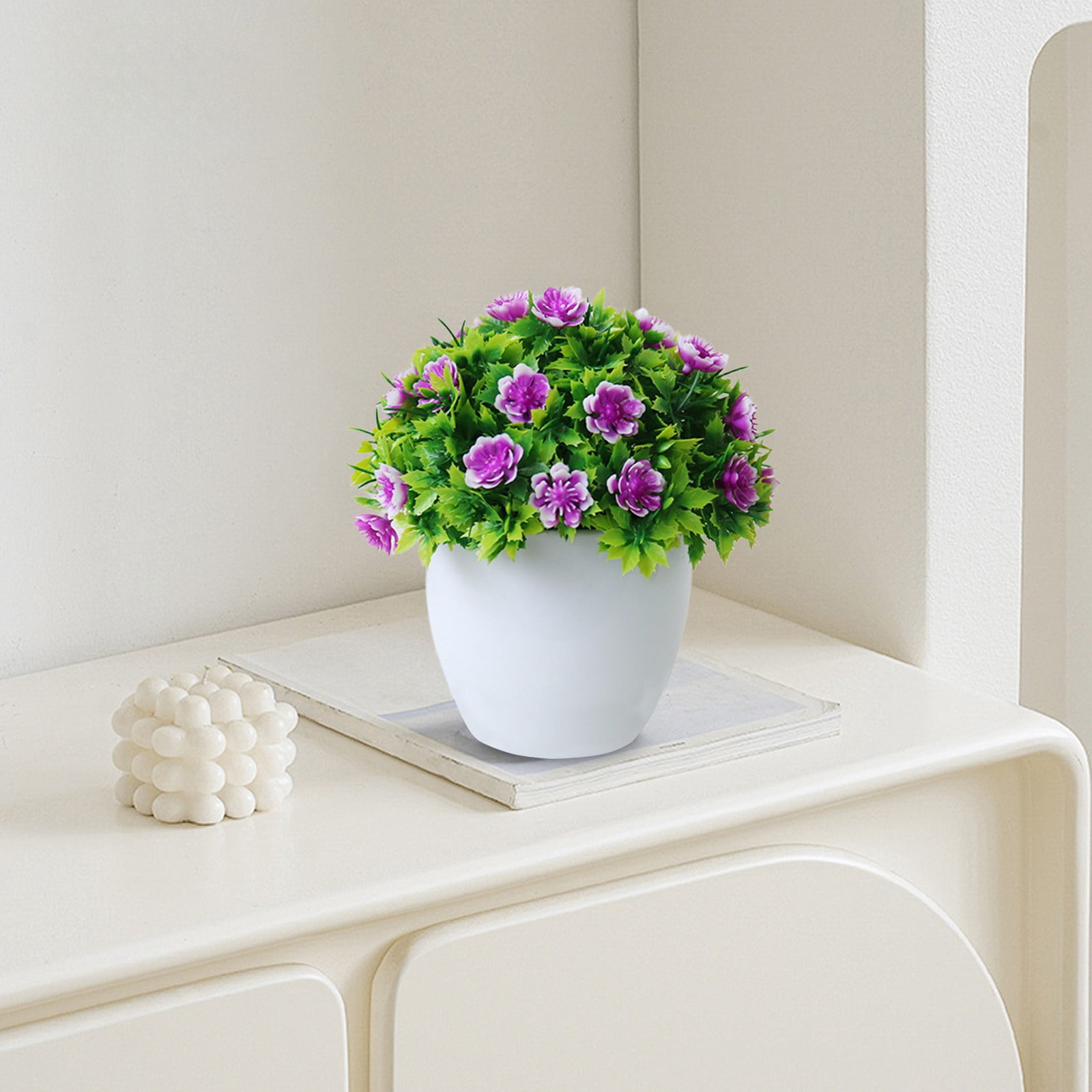 Bxaolu Cute Fake Plants, Artificial Potted Plants for Table Desk Home ...