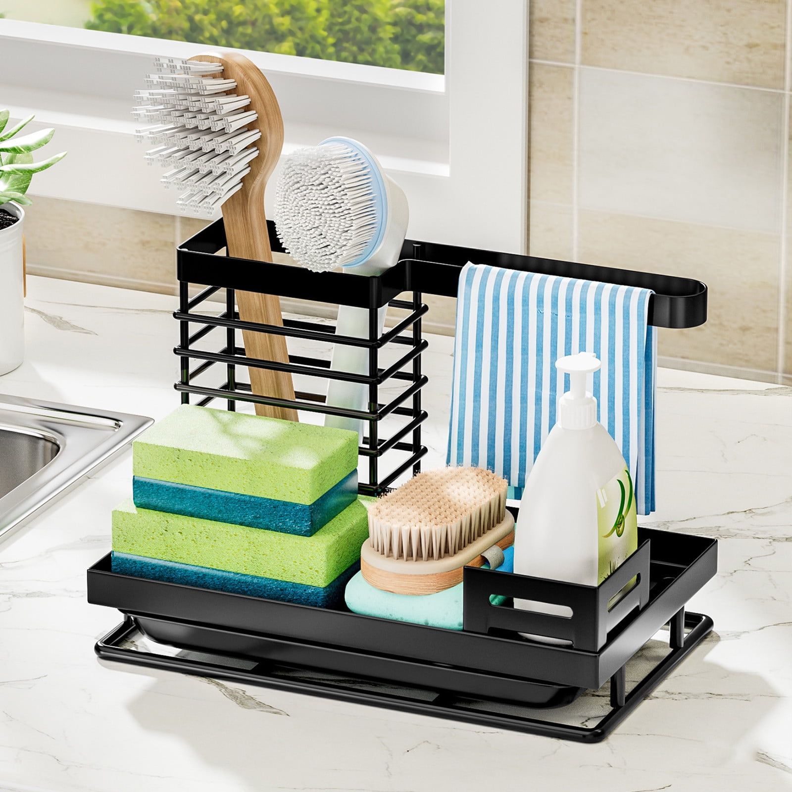 Bxaolu Dish Drying Rack for Kitchen Counter, Dish Rack with ...