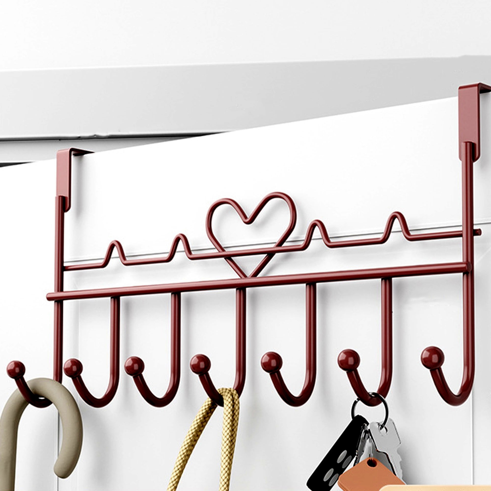 Bxaolu Over The Door Hook, Iron Heavy Duty Over Door Hanger Holder for ...