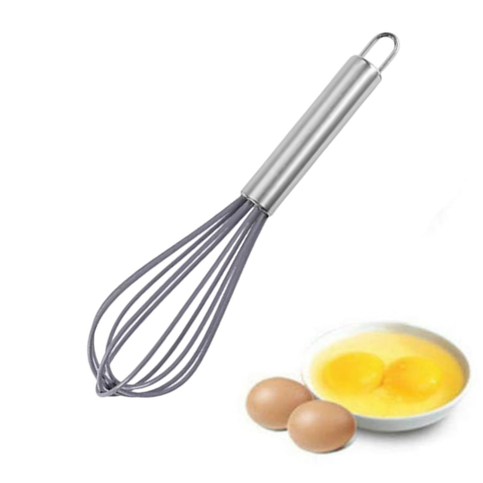 Bxaolu Egg Whisk, Stainless Steel Manual Eggbeater Hand Egg Mixer ...