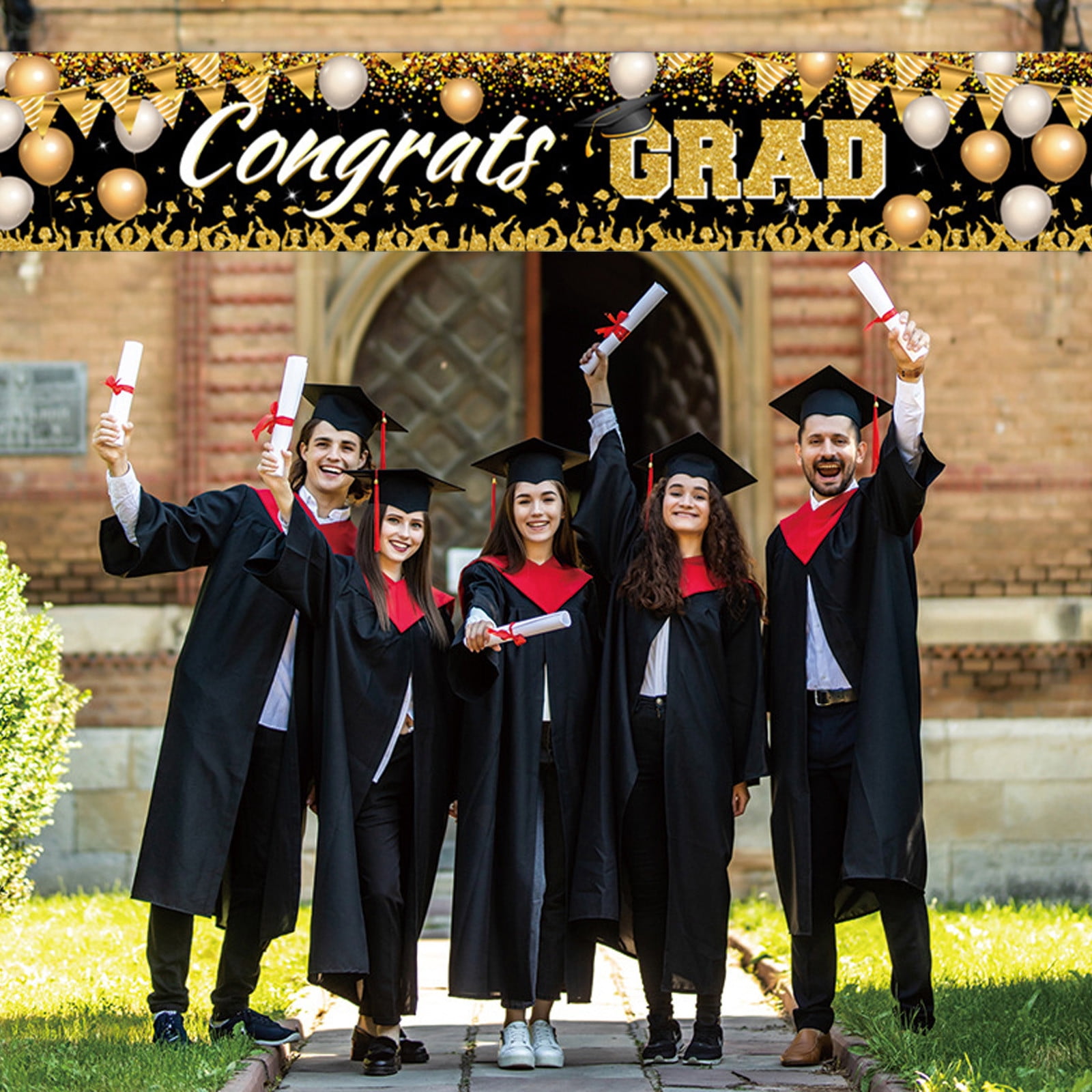 Bxaolu Graduation Sign Banner Party Decorations 2025 Congratulations ...