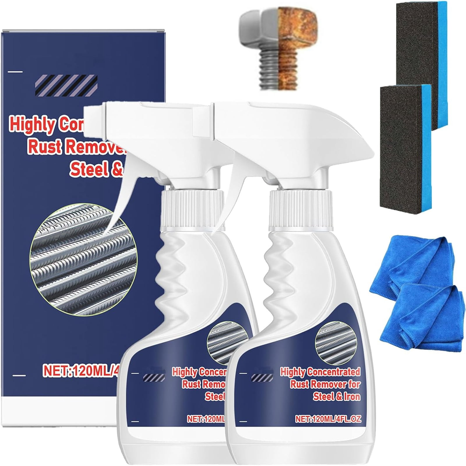 Bxaolu Highly Concentrated Steel Rust Remover, Rust Remover for Steel ...