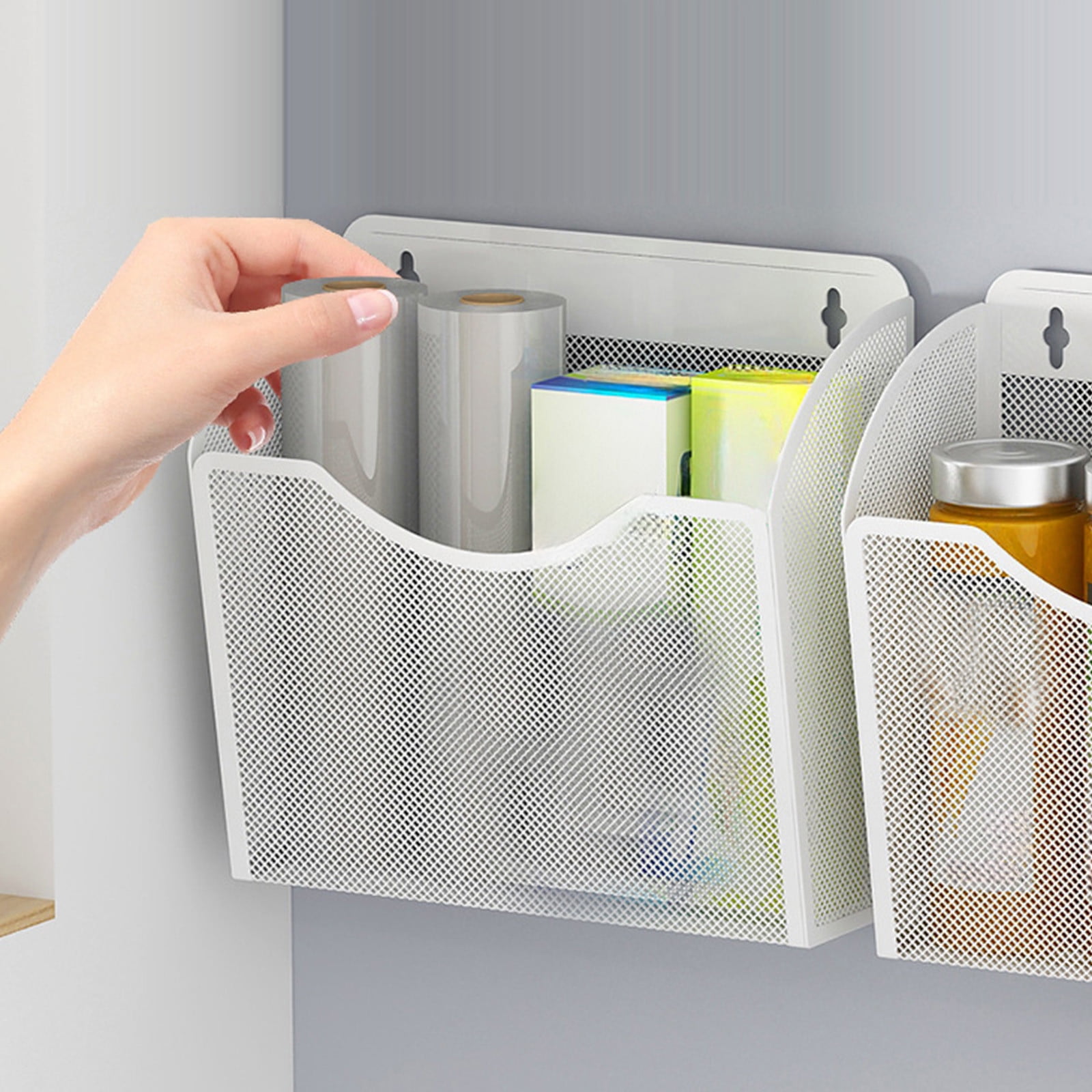 Bxaolu Magnetic Spice Rack for Refrigerator, Moveable Magnetic Shelves ...