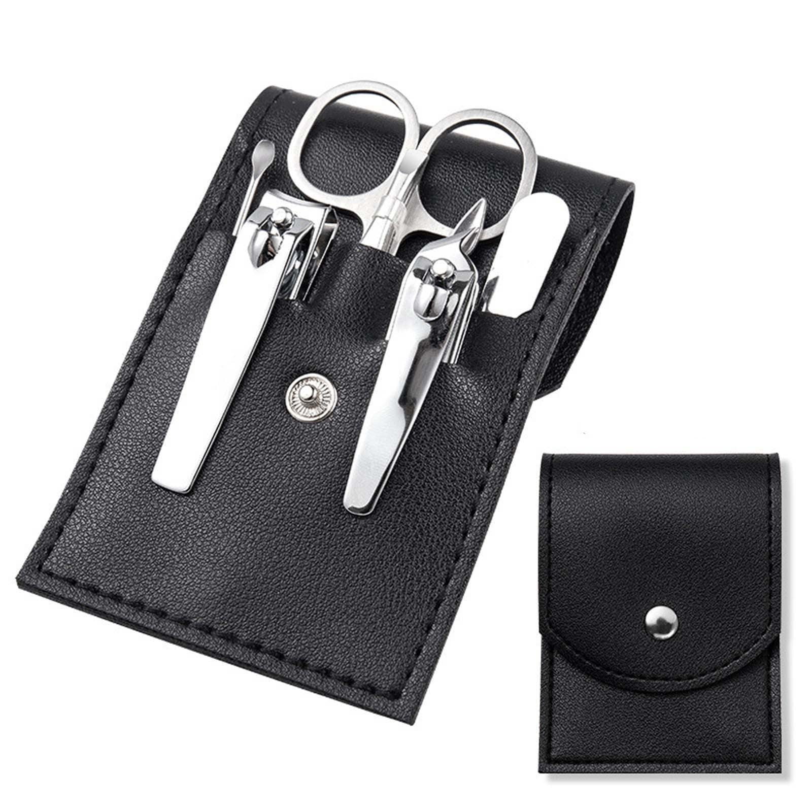 Bxaolu Manicure Set - 7 Pieces Professional Travel Nail Clippers with ...