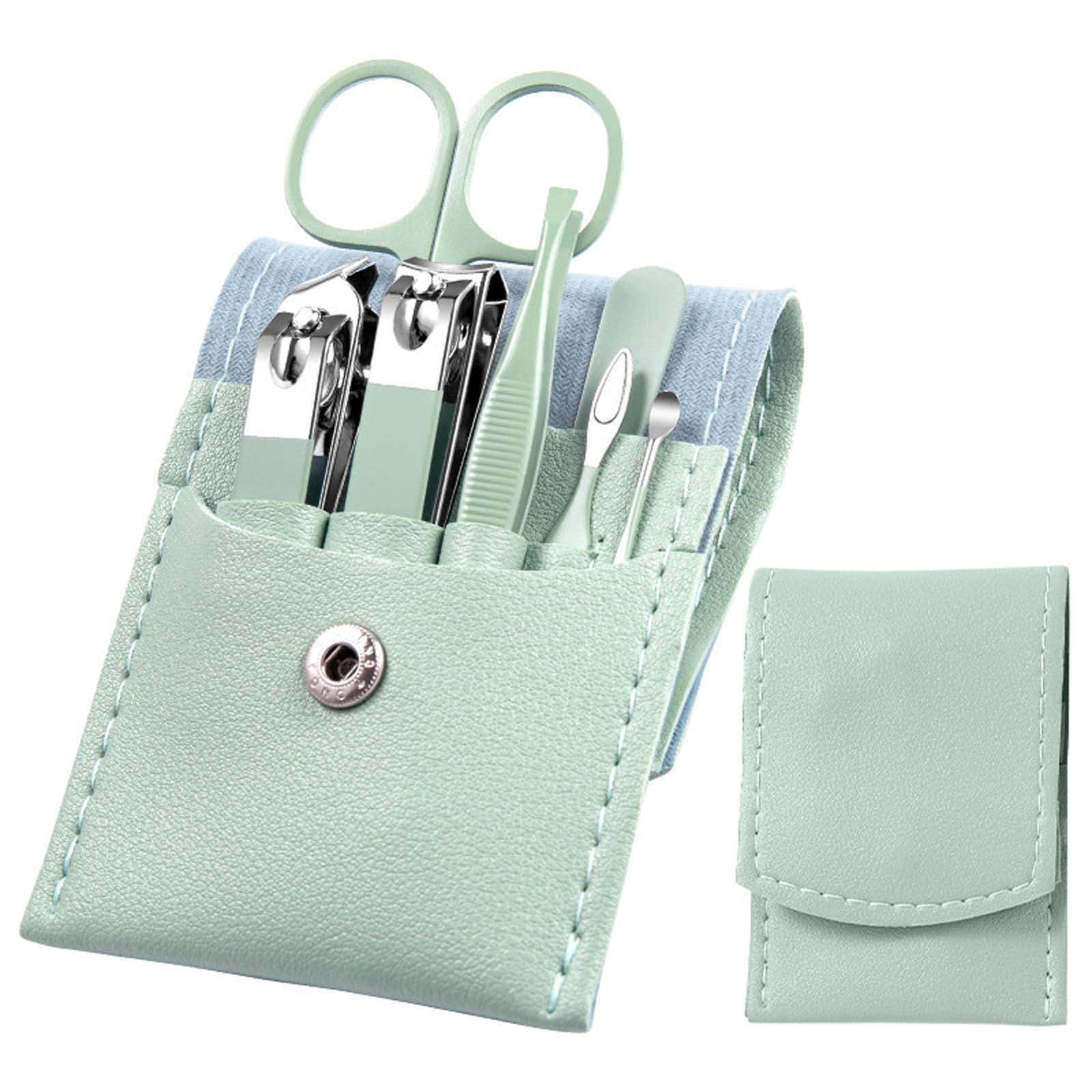 Bxaolu Manicure Set - 7 Pieces Professional Travel Nail Clippers with ...
